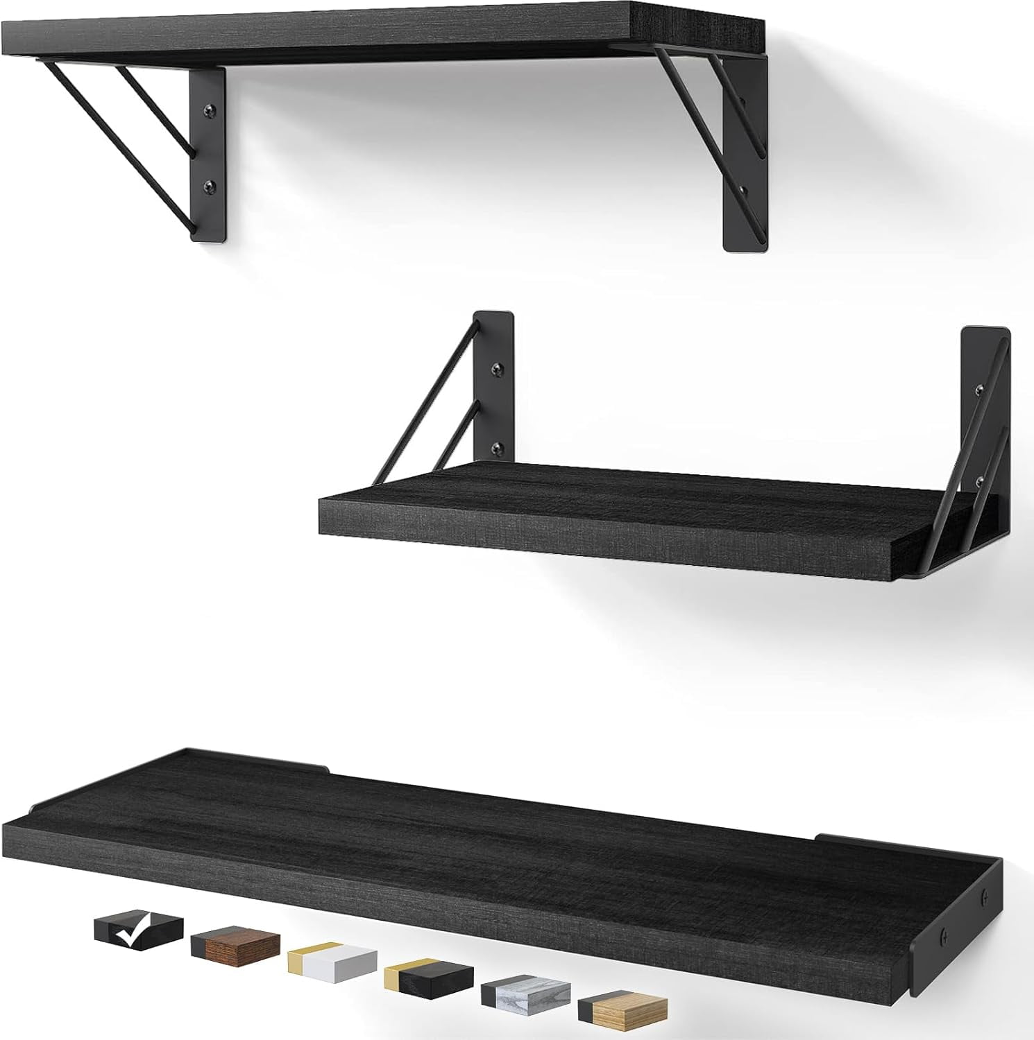 Wall Shelves for Bedroom Decor, Floating Wall Shelves for Living Room ...