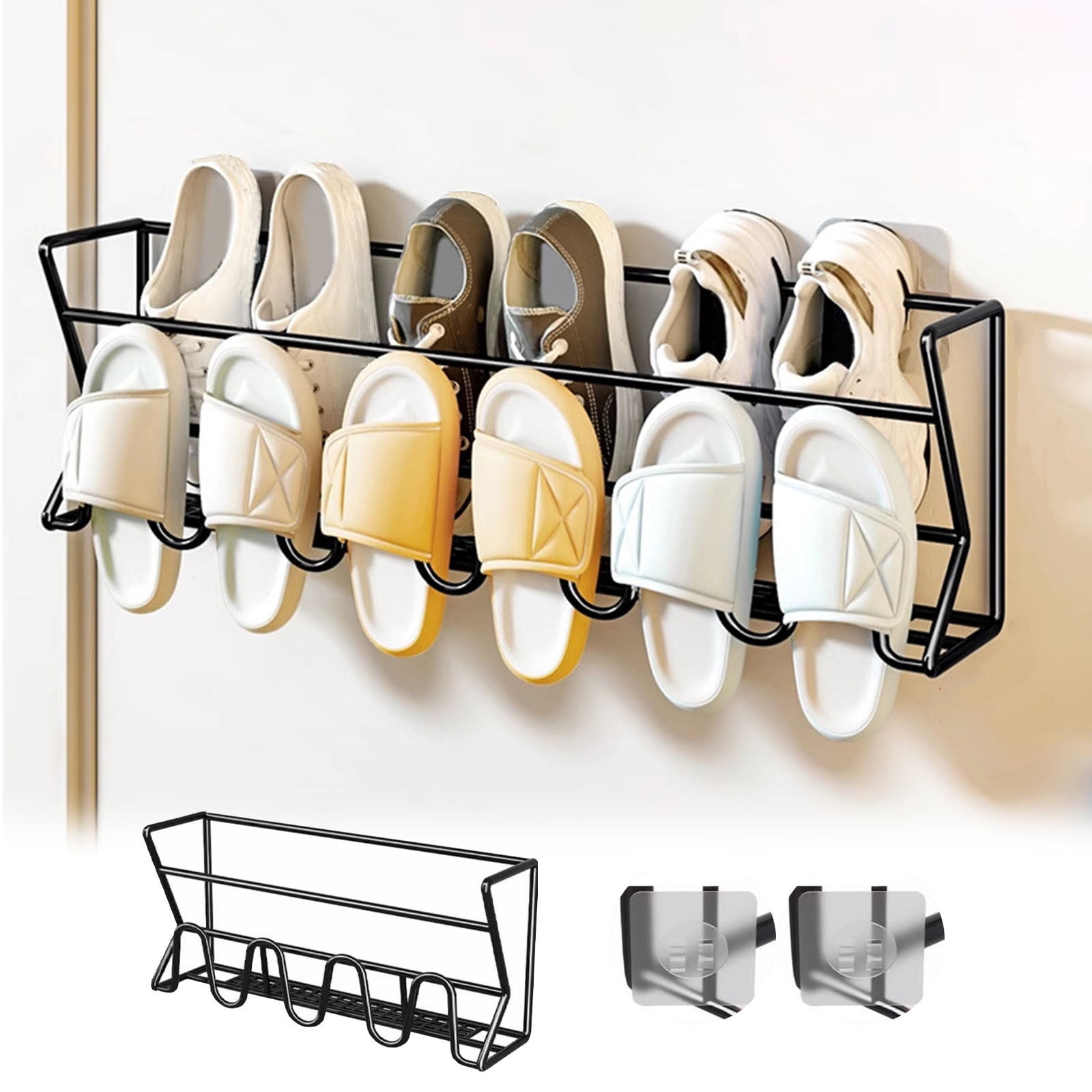 Wall Shoe Rack for RV Shoe Storage, Wall Mounted Shoe Rack with Sticky ...