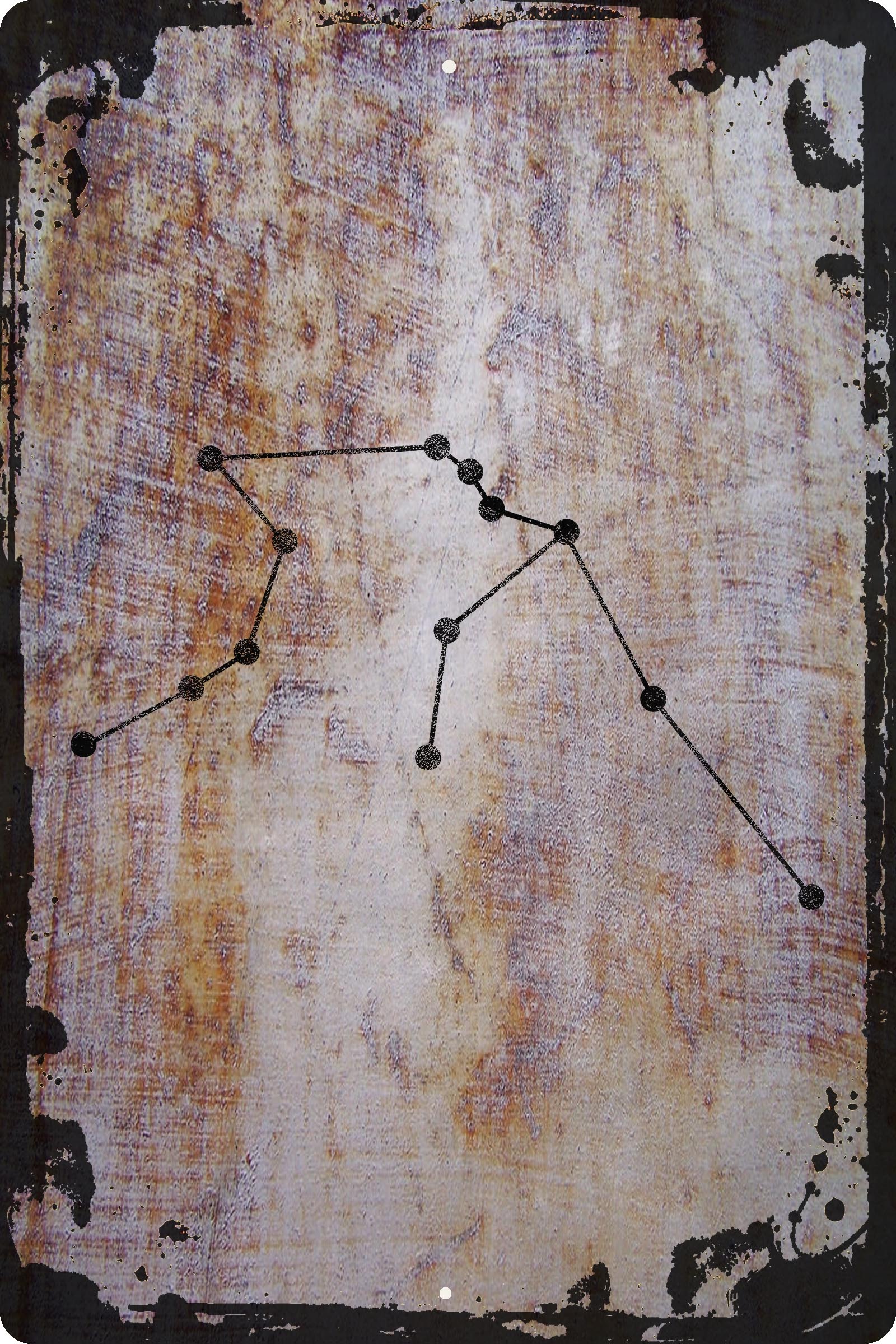 Wall Sign Aquarius stars Jan 20-Feb 18 zodiac sign astrology Decorative ...