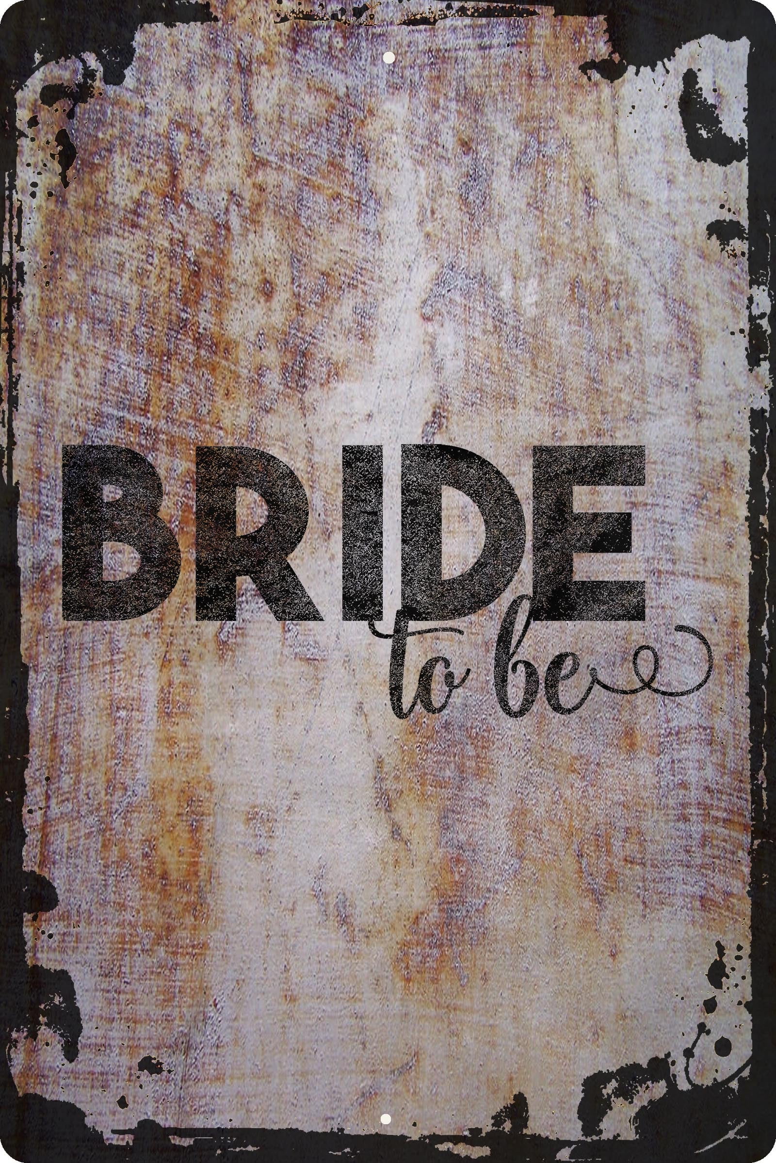 Wall Sign Bride to be caps cursive engaged fiance couple love marriage ...