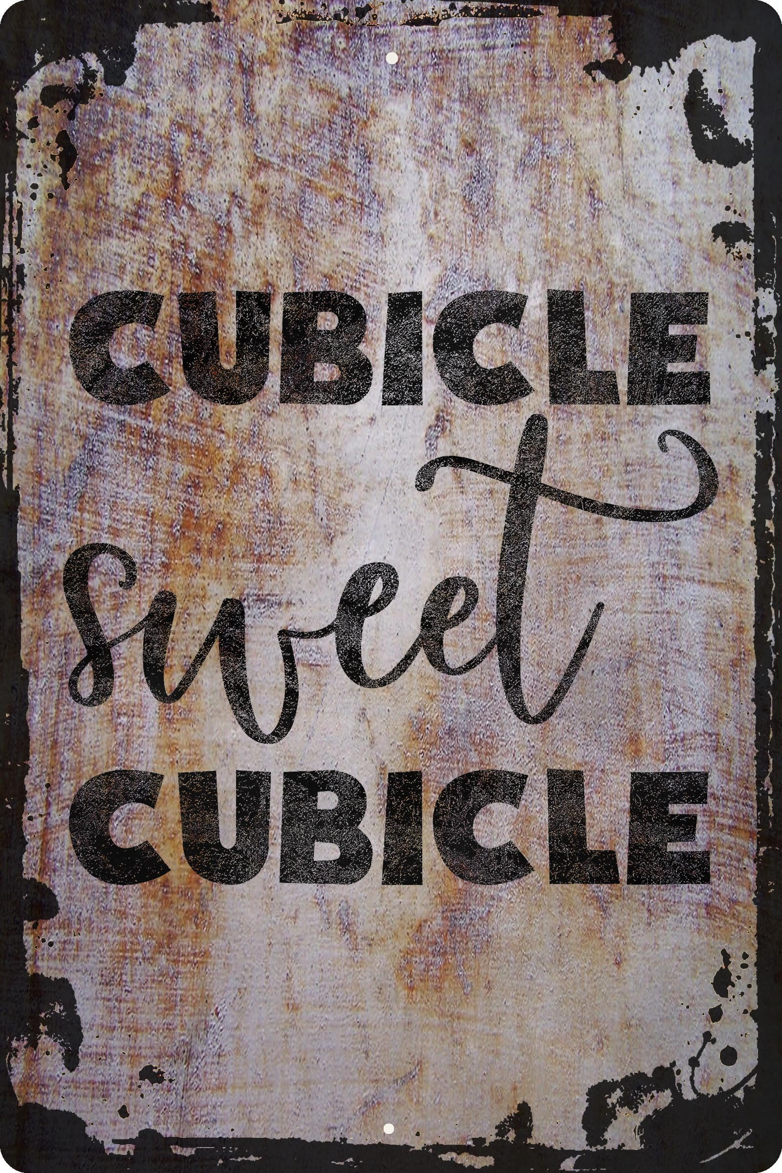 Wall Sign Cubicle sweet cubicle funny work working office Decorative ...