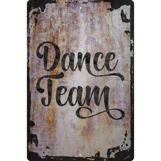 Wall Sign Dance team cursive dancer dancing performance competition ...