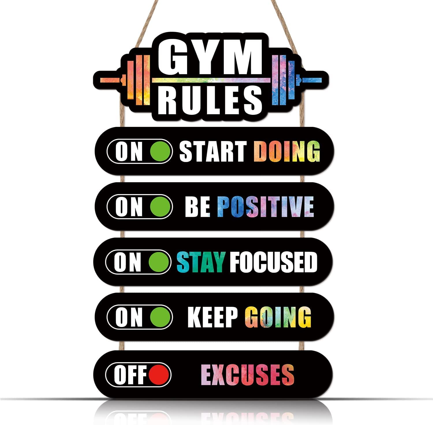 Motivational Gym Wall Sign, Be Positive, for Home, Man Cave, Bar ...