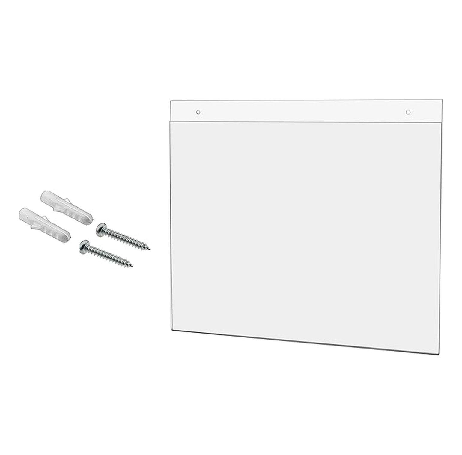 Wall Sign Holder 14" x 11" with Pre Drilled Holes and Hanging Safety ...