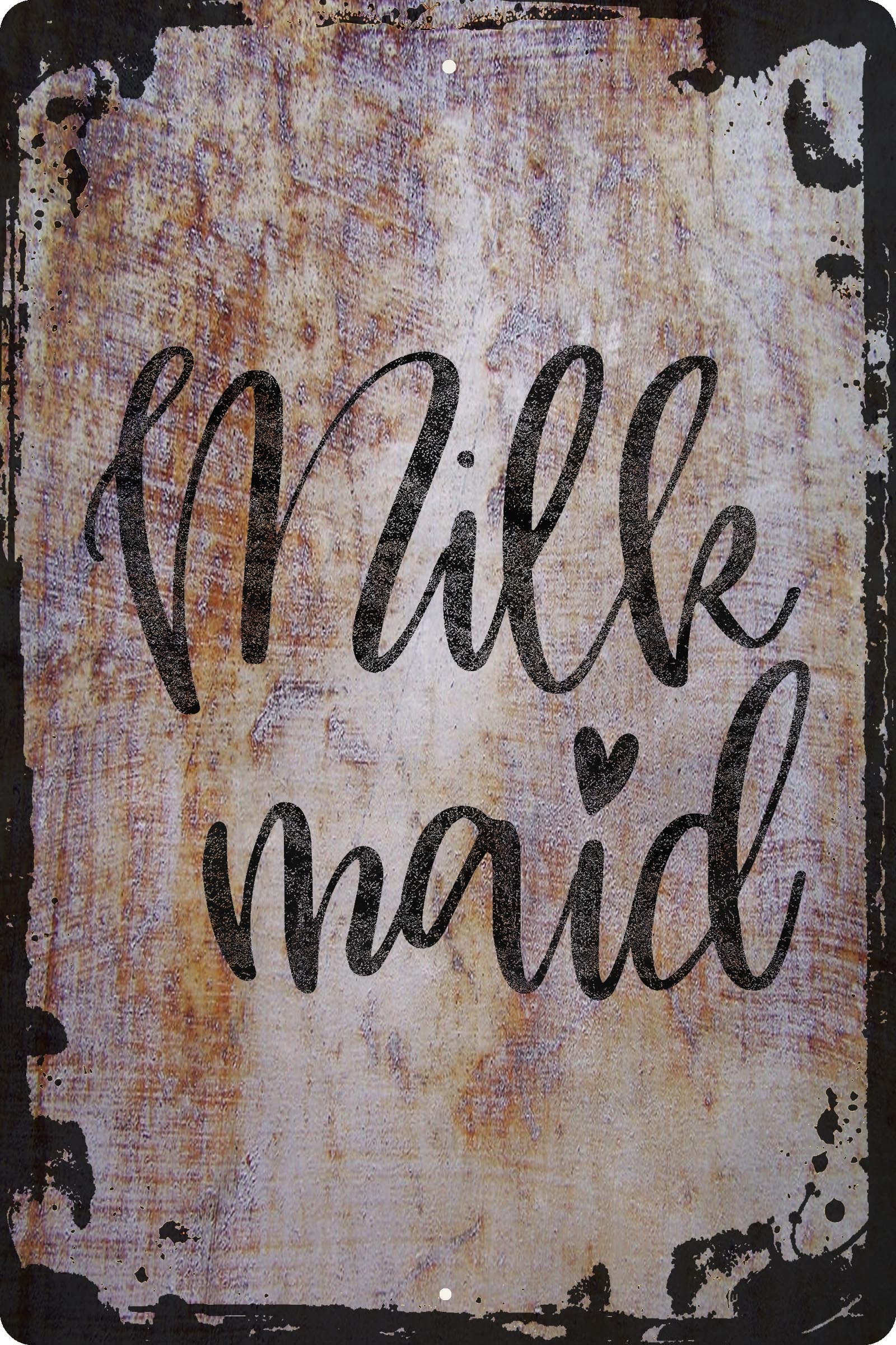 Wall Sign Milk maid heart cursive breastfeeding mother funny newborn ...