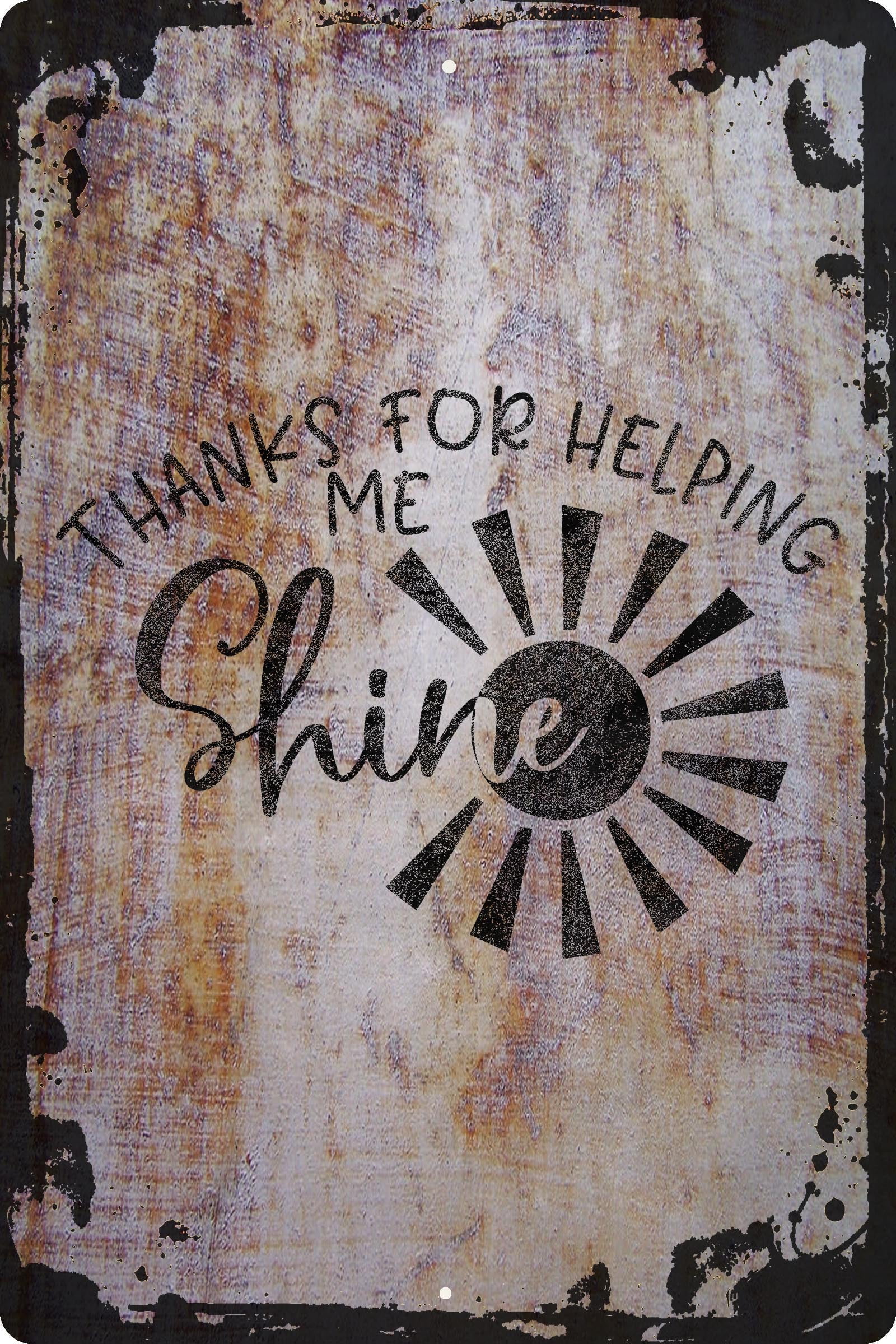 Wall Sign Thanks for helping me shine sunburst teacher appreciation ...