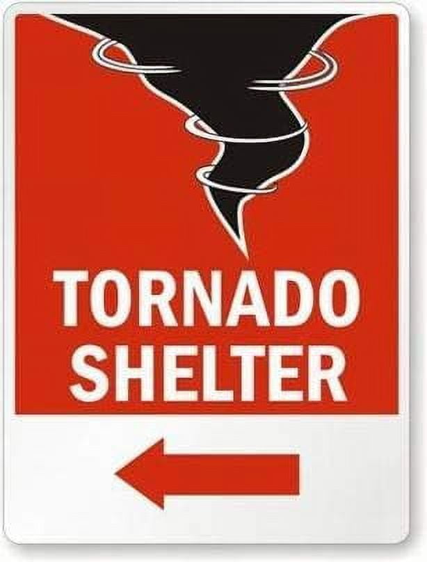 Wall Signs Notice Warning Sign Decor 8x12 Tin Metal Signs Tornado ...