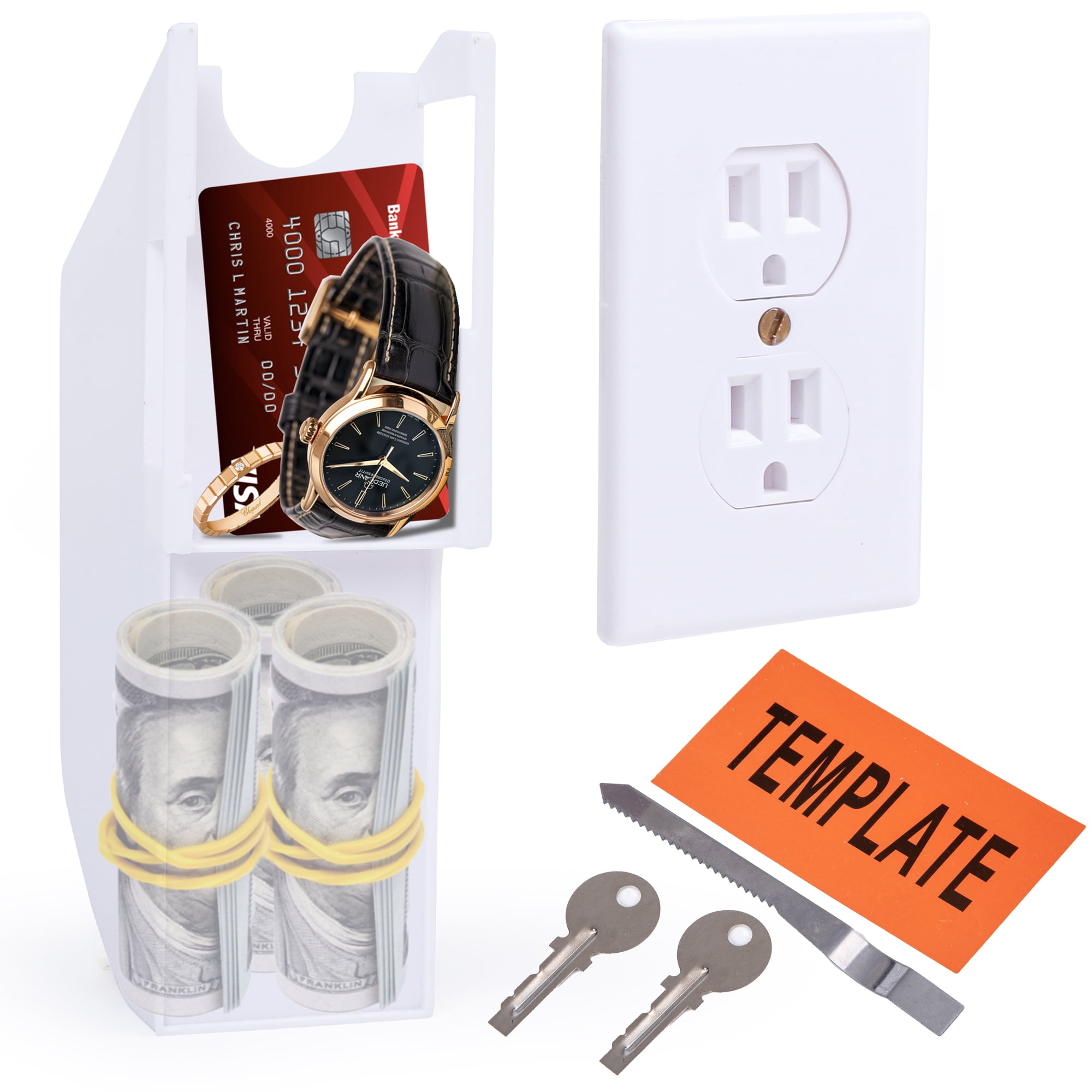 MyMealivos Wall Socket Hidden Diversion Safe,Perfect for Hiding Storage ...