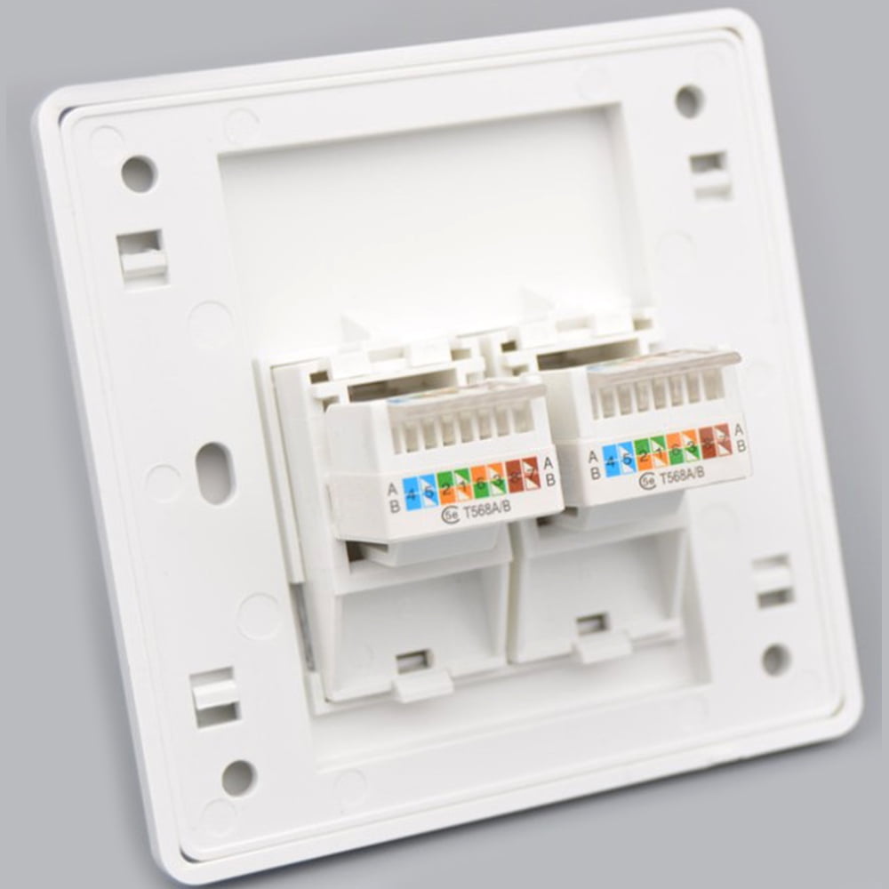 Wall Socket Outlet 86x86 Type RJ45 CAT5E Socket Computer Network Module ...