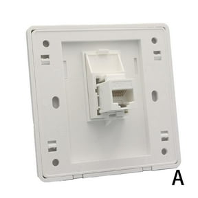 Wall plate: Surface Block (Biscuit Jack) CAT6 RJ45 4 Port, Punch-down ...