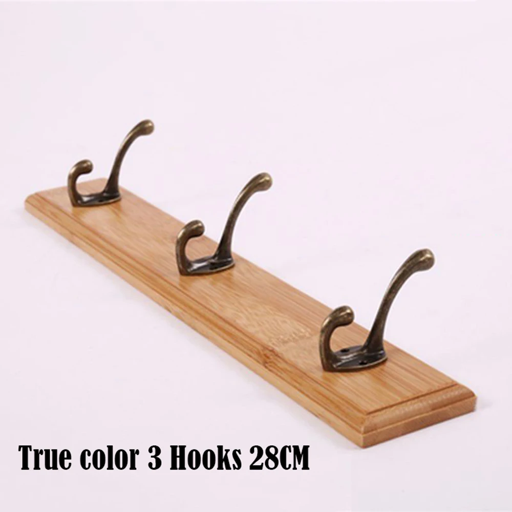 Wall Solid Wood Coat Rack with Hooks Hats Clothes Hanger Closet Organizer Perchero Furniture for ...