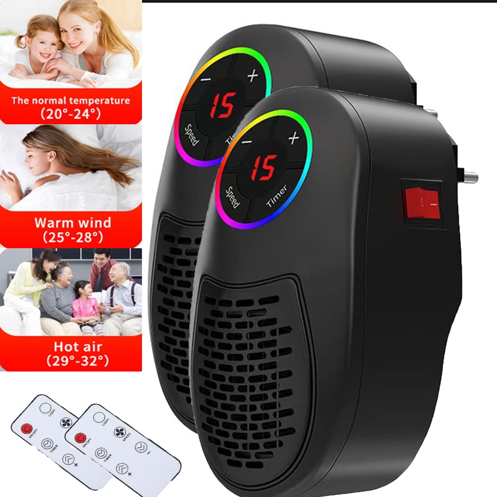 Wall Space Heater, Plug In Heater Cyber Heater, Plug In Electric Heater ...
