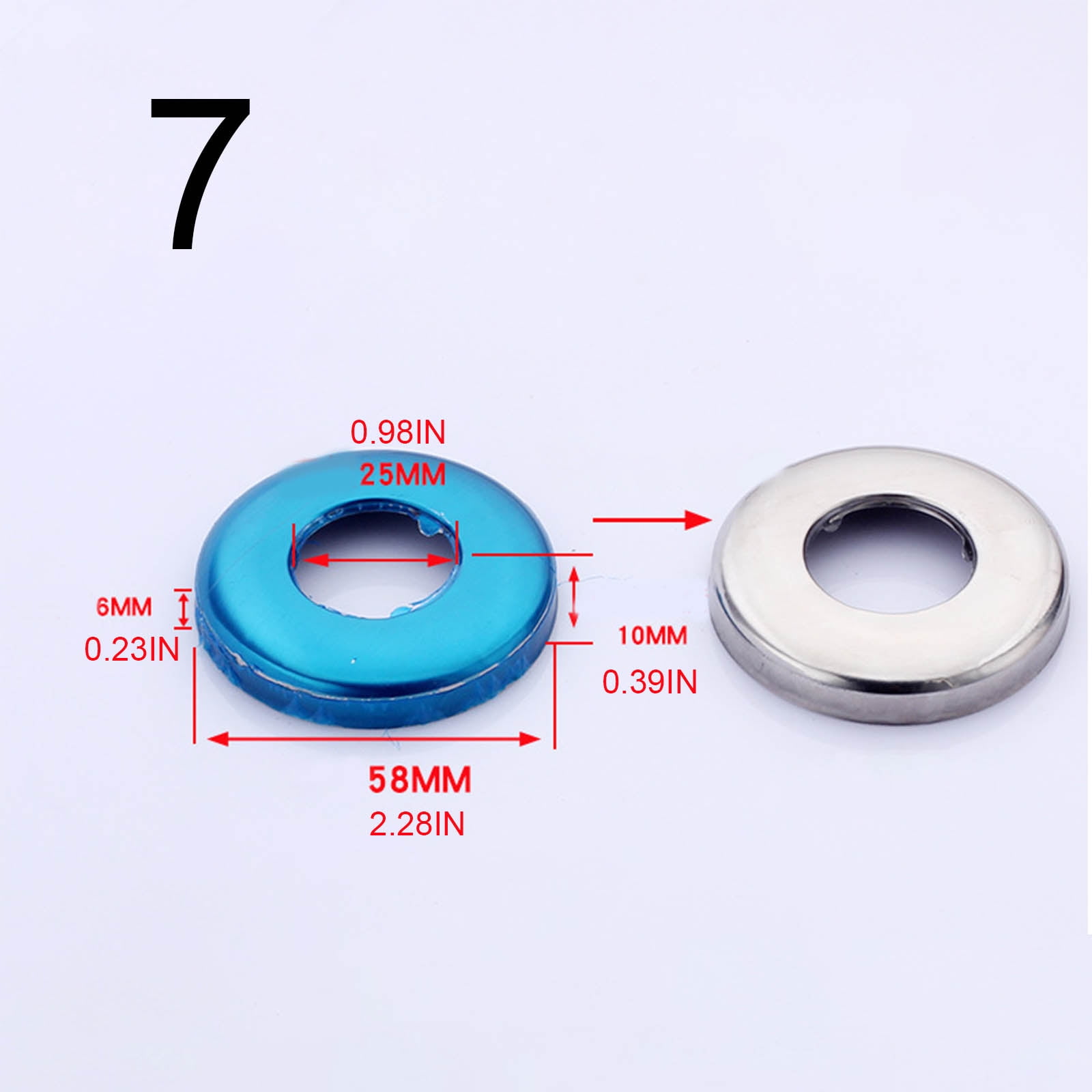 Wall Split Flange Stainless Steel Round Escutcheon Plate Water Pipe ...