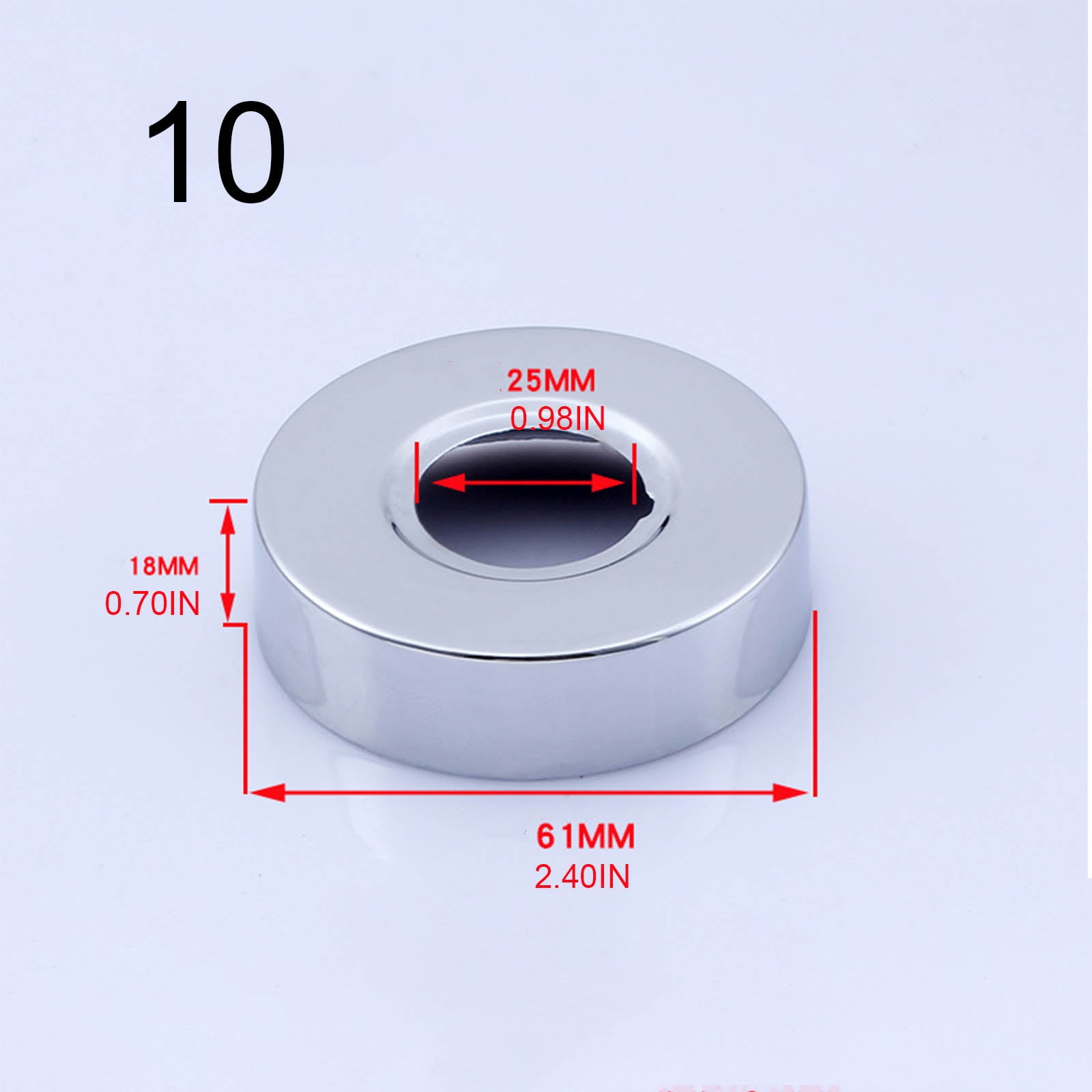 Wall Split Flange Stainless Steel Round Escutcheon Plate Water Pipe ...