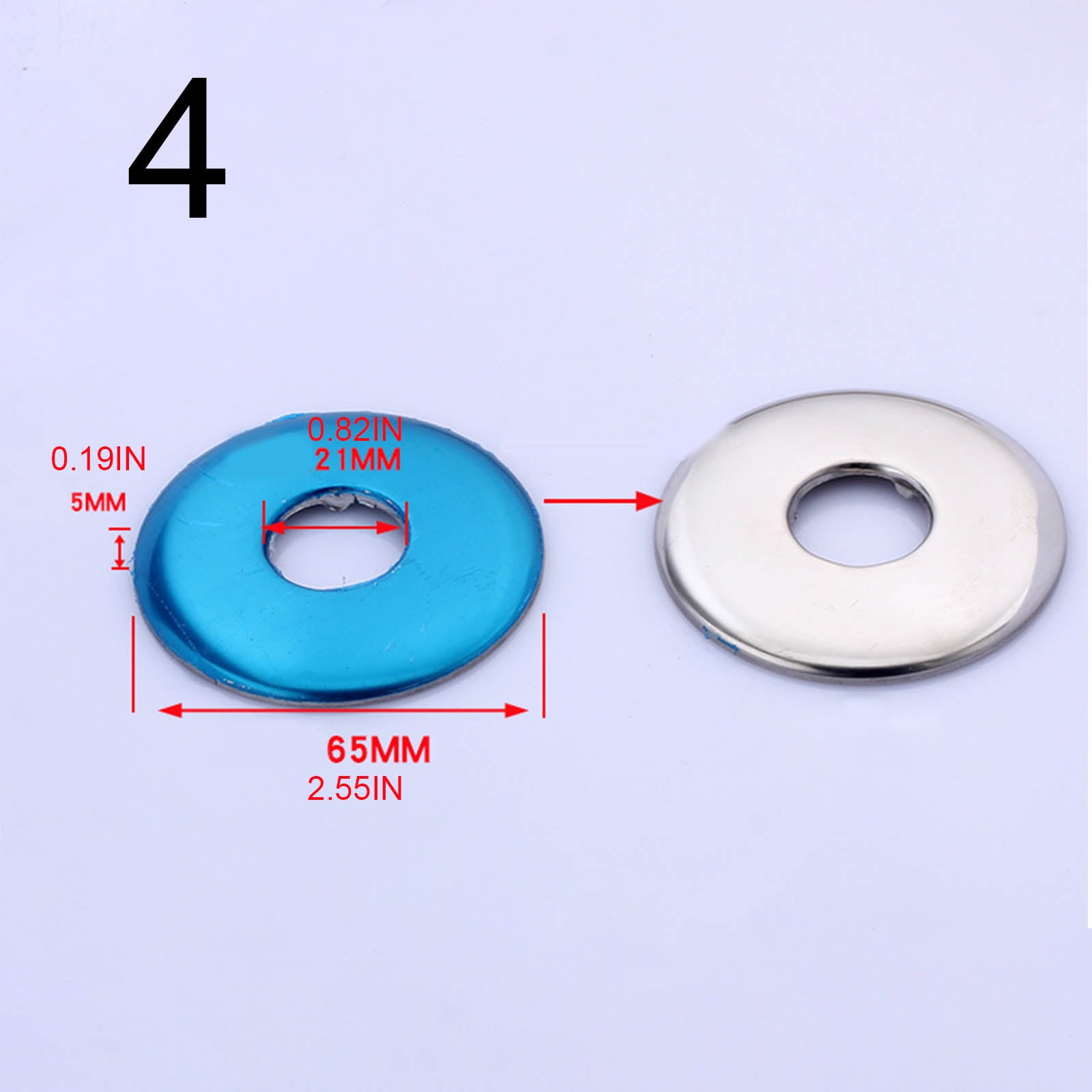 Wall Split Flange Stainless Steel Round Escutcheon Plate Water Pipe ...