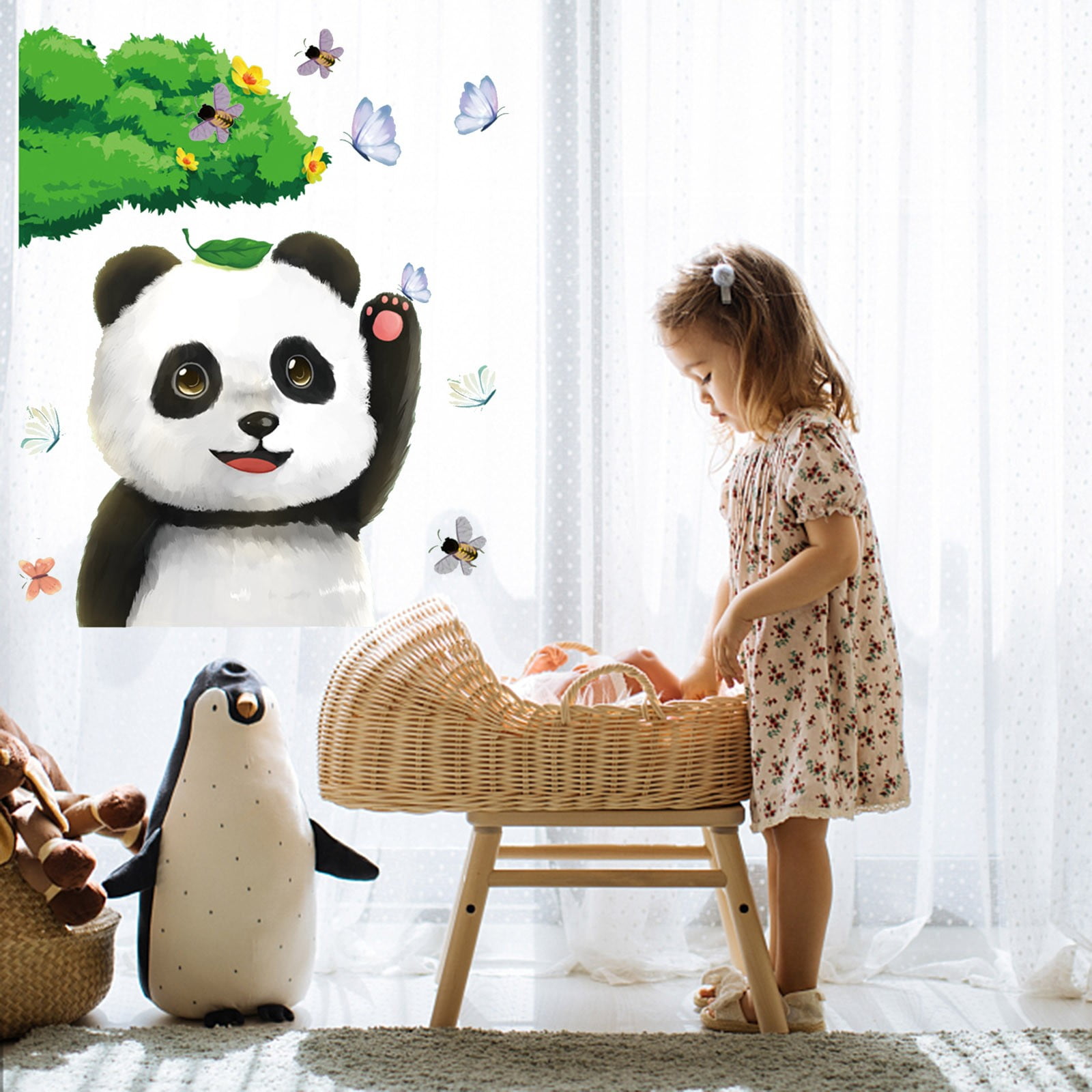 Wall Sticker Clearance! Faolaxy Spring Animal Thick Gel Stick Butterfly ...