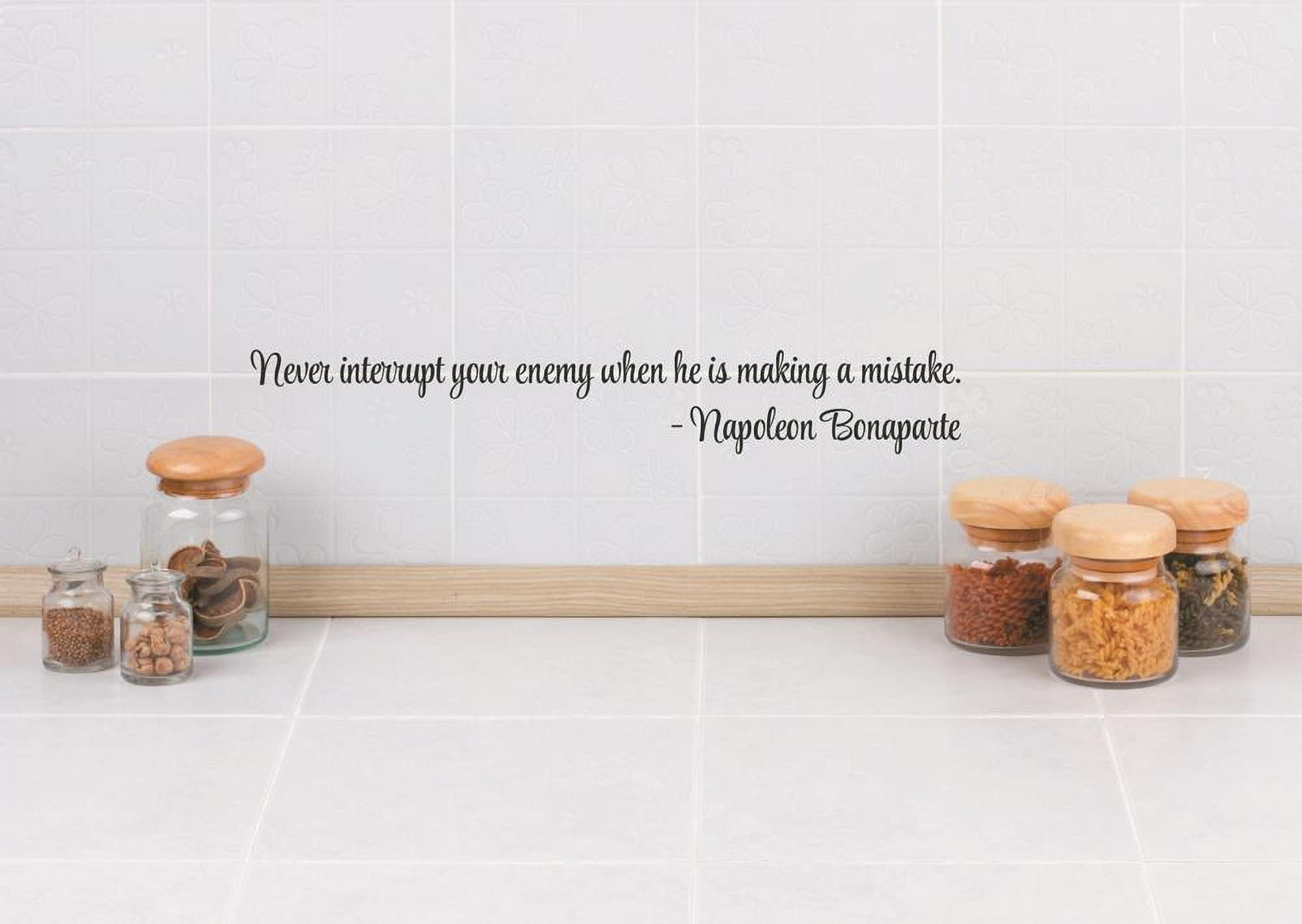 Wall Sticker Decal : Never interupt your enemy when he is making a ...