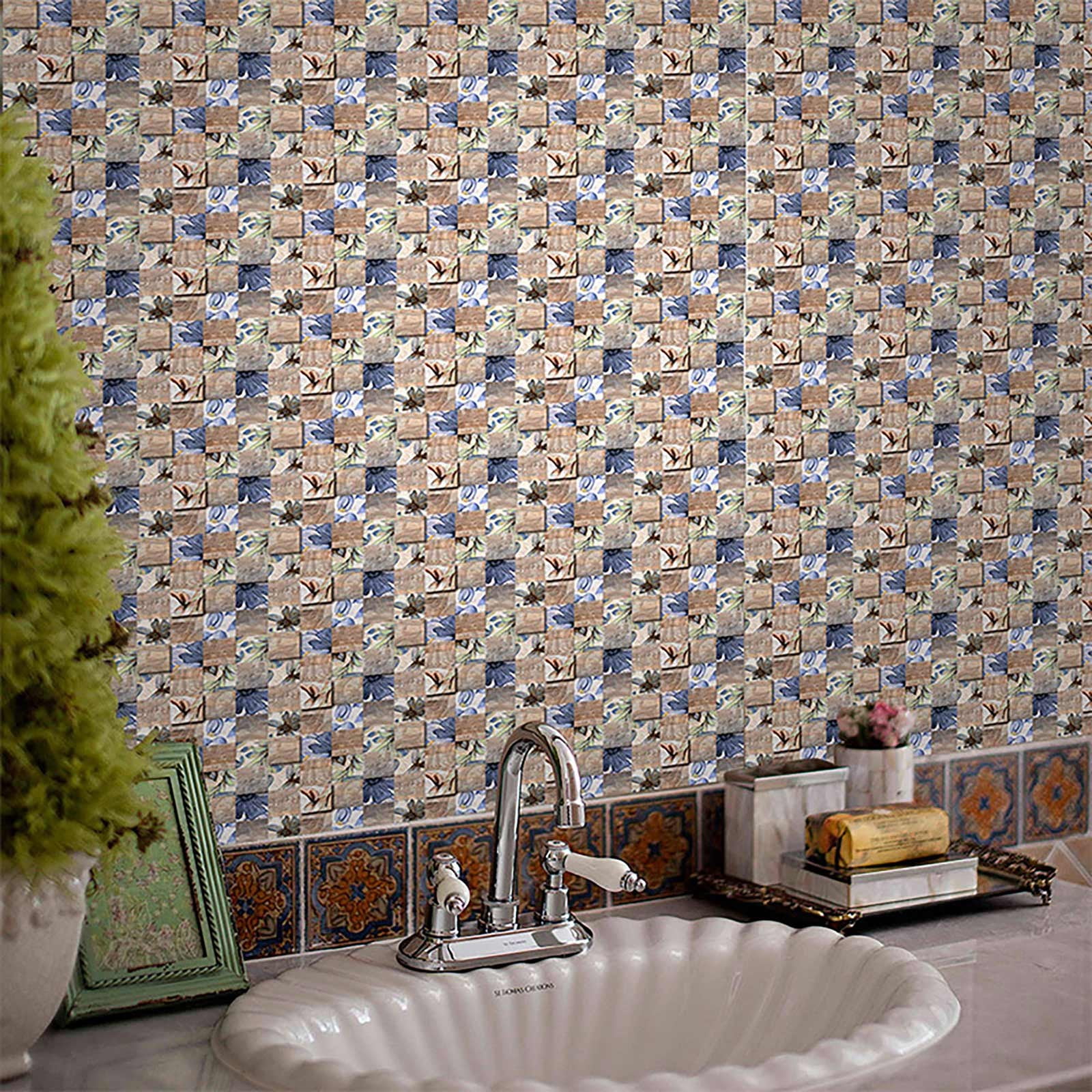 Wall Stickers,3D Tiles Self Adhesive And Removable Decorative PVC Wall ...
