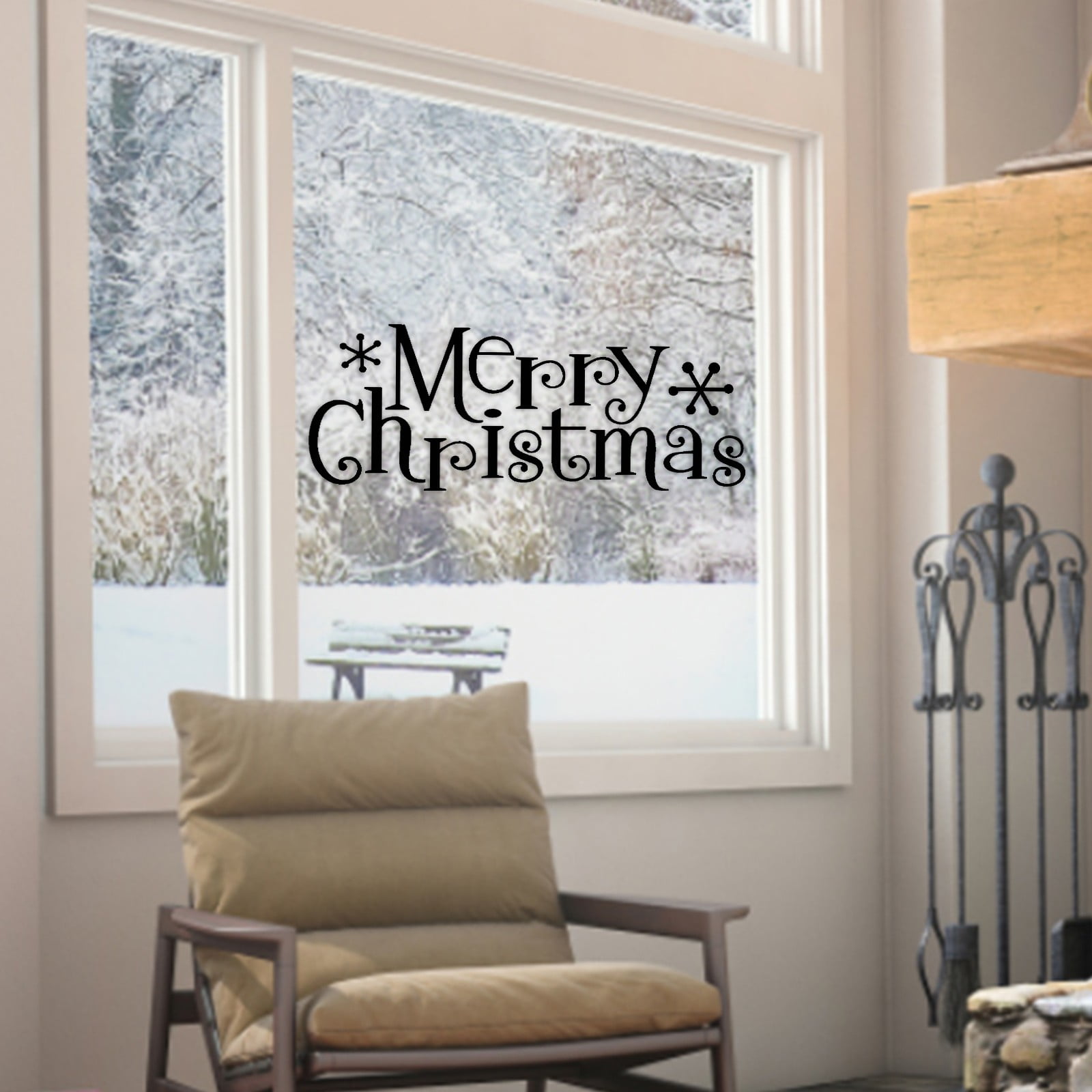 Wall Stickers Christmas Merry Christmas Wall Stickers Removable ...