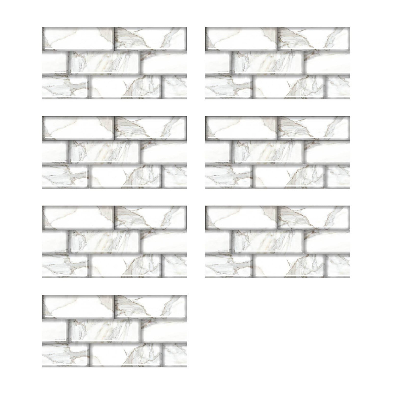 Wall Stickers Decor Family Stain 3D Glossy Texture Decorative Tiles For ...