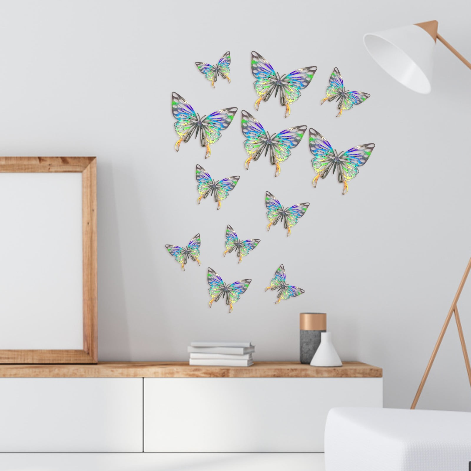 Wall Stickers Home Decora Sticker 3D Simulation Paper Butterfly ...
