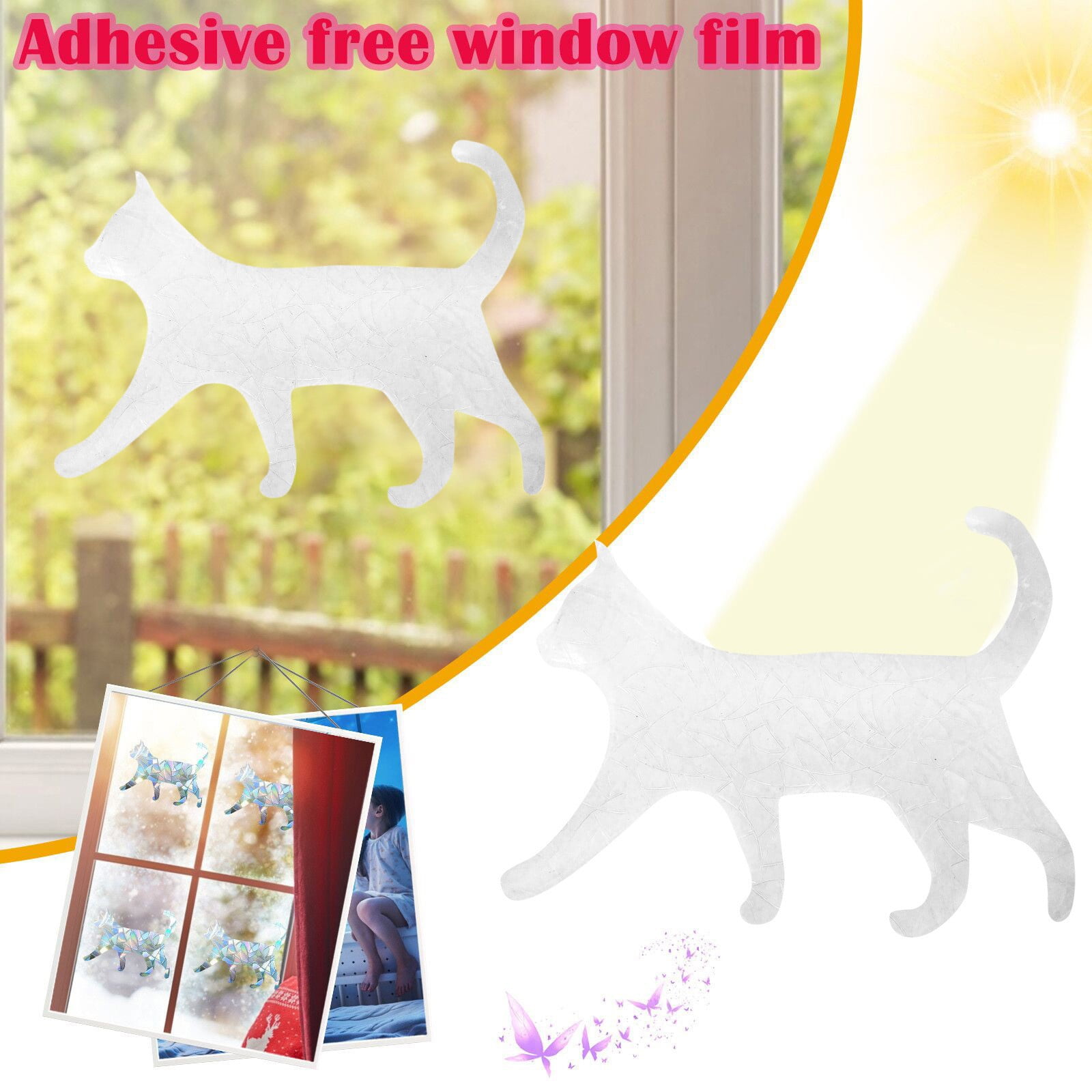 Wall Stickers,Static Glue- Film Vinyl Window Film Glass Film ...