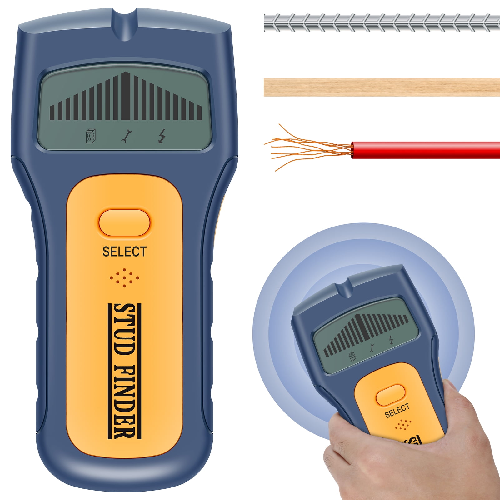 Wall Stud Finder Electric Stud Finder Wall Scanner 3 in 1 Handheld Wall ...