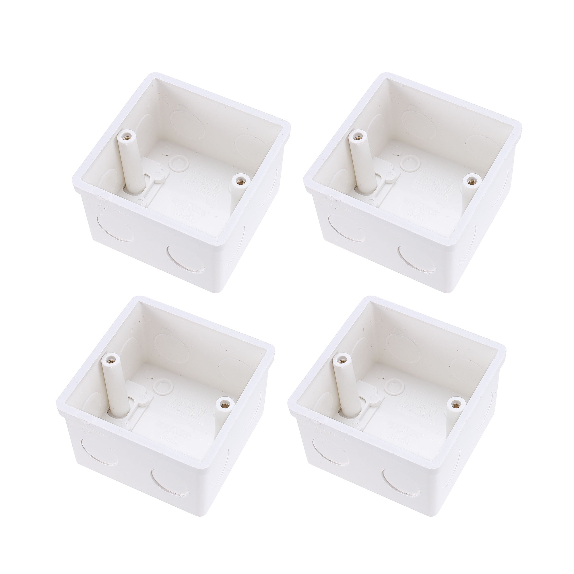 Wall Switch Box Deep Case Recessed Mount 86 Type 1-Gang White 4pcs ...