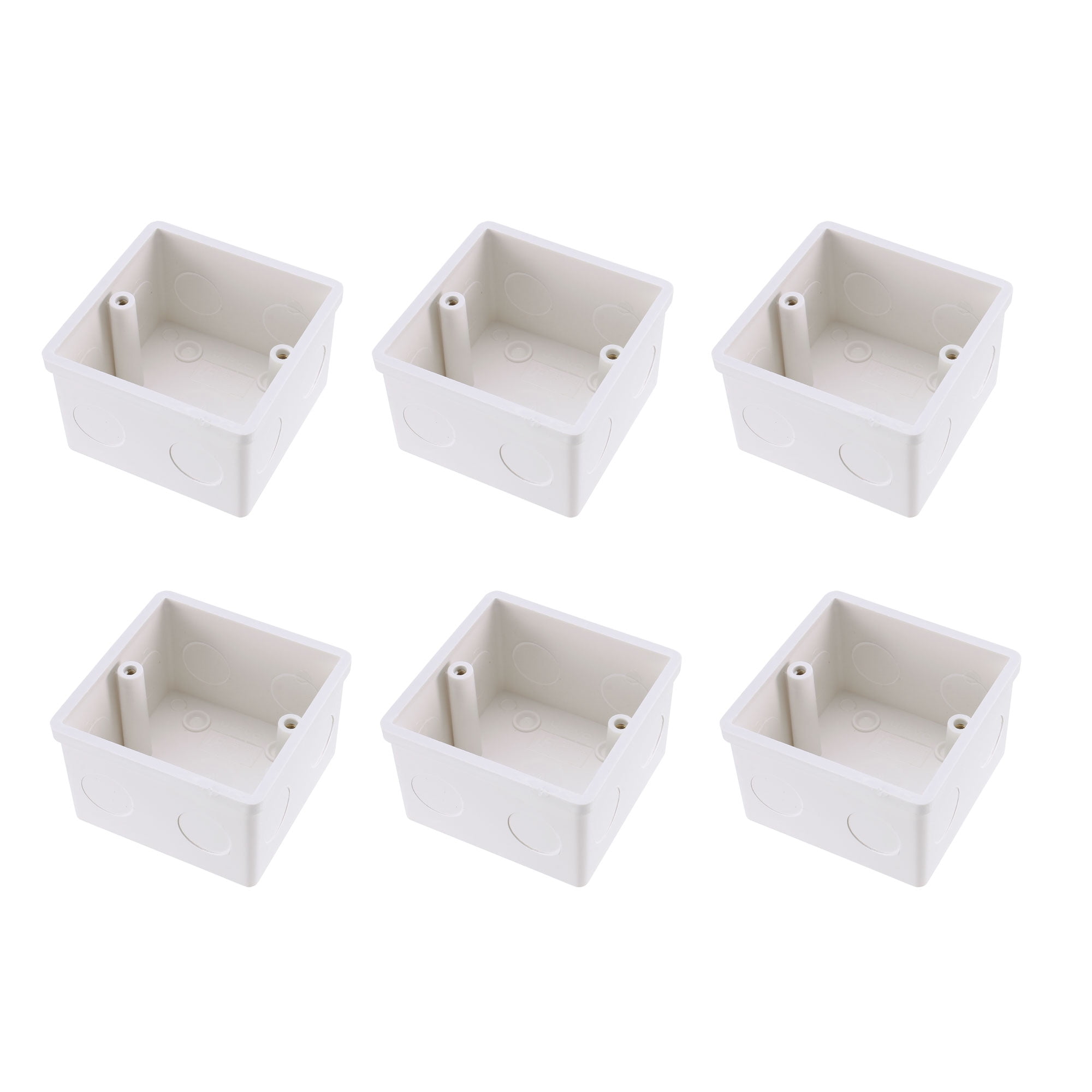 Wall Switch Box Deep Case Recessed Mount 86 Type 1-Gang White 6pcs ...
