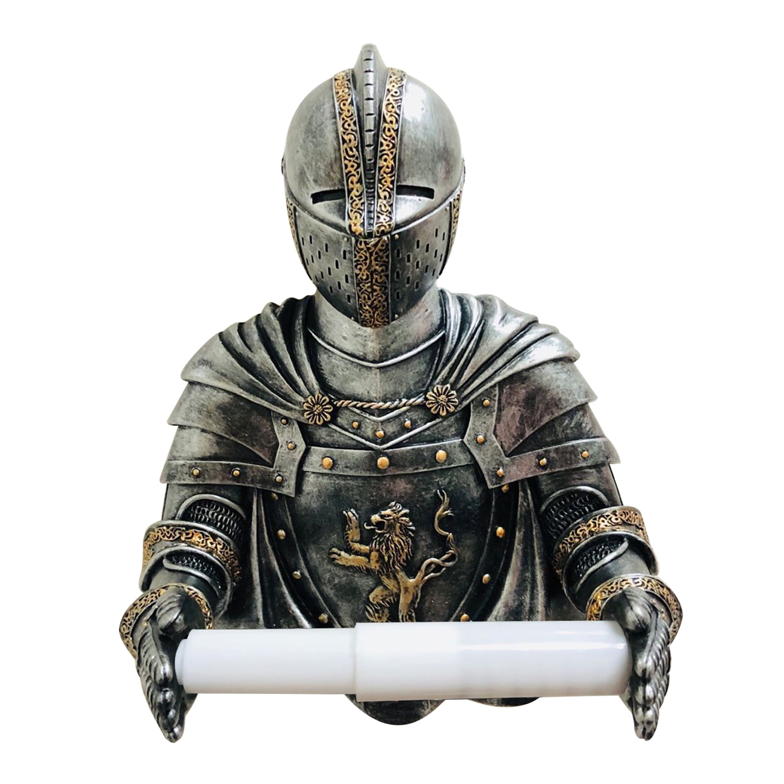 Wall Toilet Paper Holders Medieval Statue Knight Toilet Paper Dispenser ...