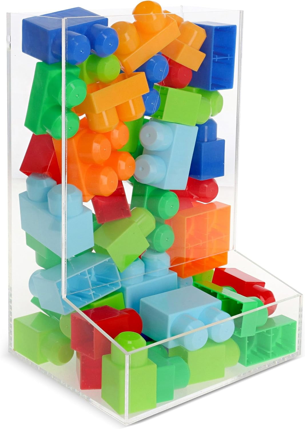 Wall Toy Dispenser Container - Toy Car Storage Organizer Pocket - Clear ...