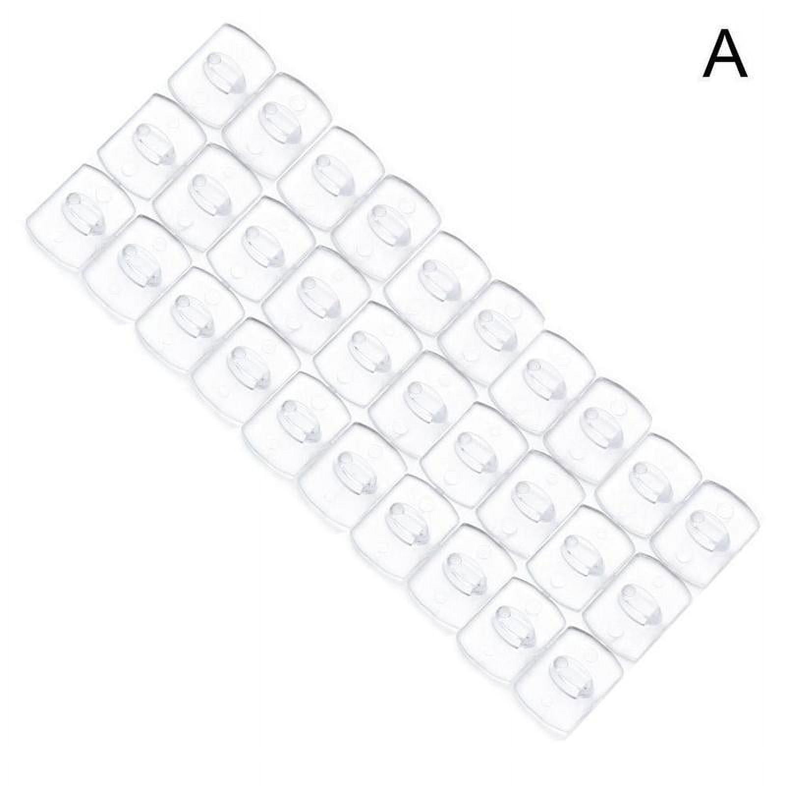 Wall Transparent Removable Hooks Strong Seemless Cables Clamp DIY ...