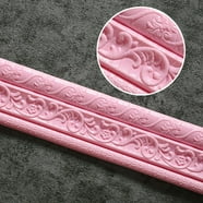 90"x 3" Self Adhesive Flexible Foam Molding Trim, 3D Sticky Decorative ...