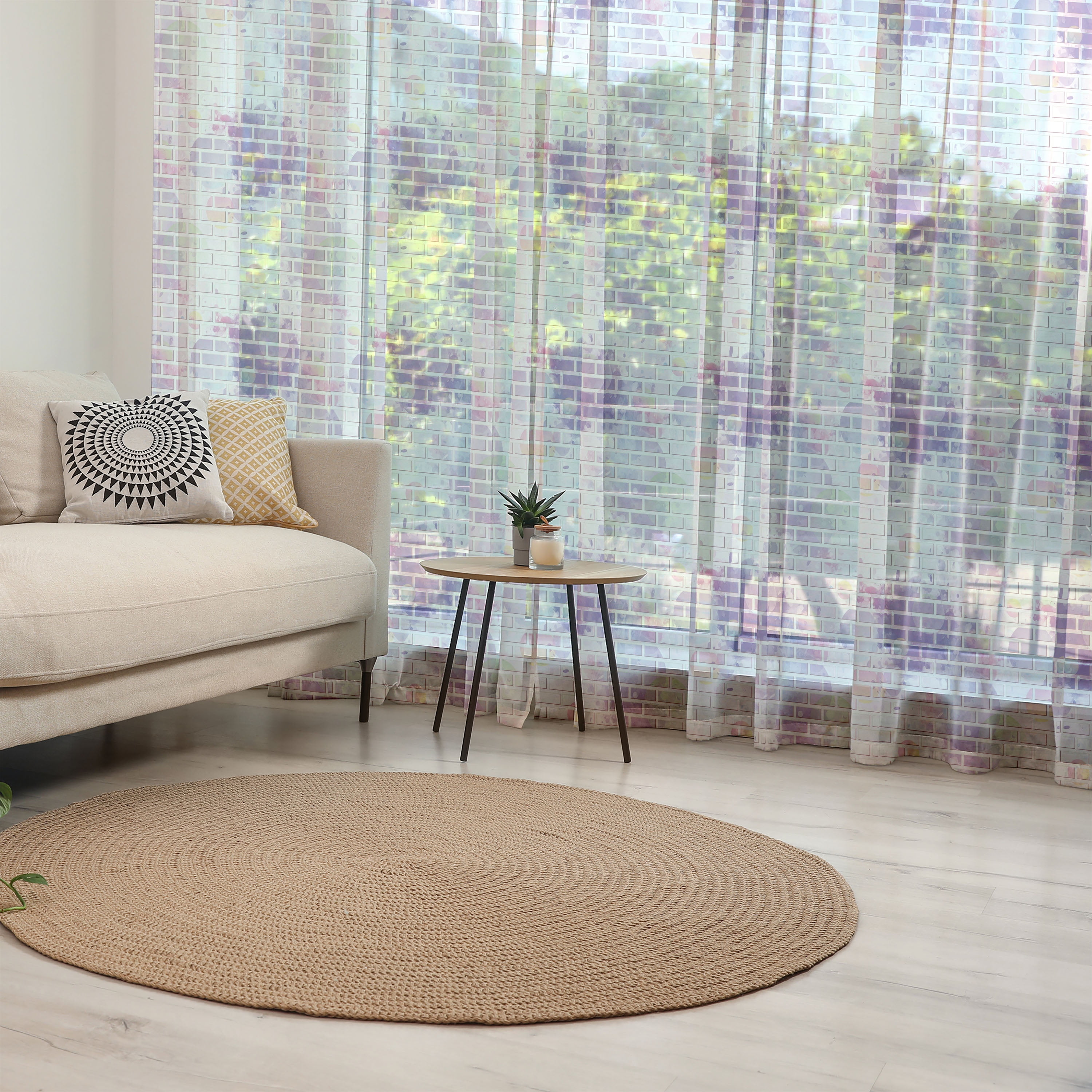 Wall Tulle Curtains with Rod Pocket, Vector Illustration of Graffiti ...