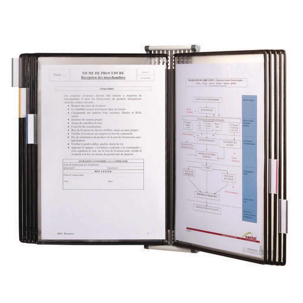 Wall Unit Reference Starter Set with Antimicrobial Display Pockets, 10 ...