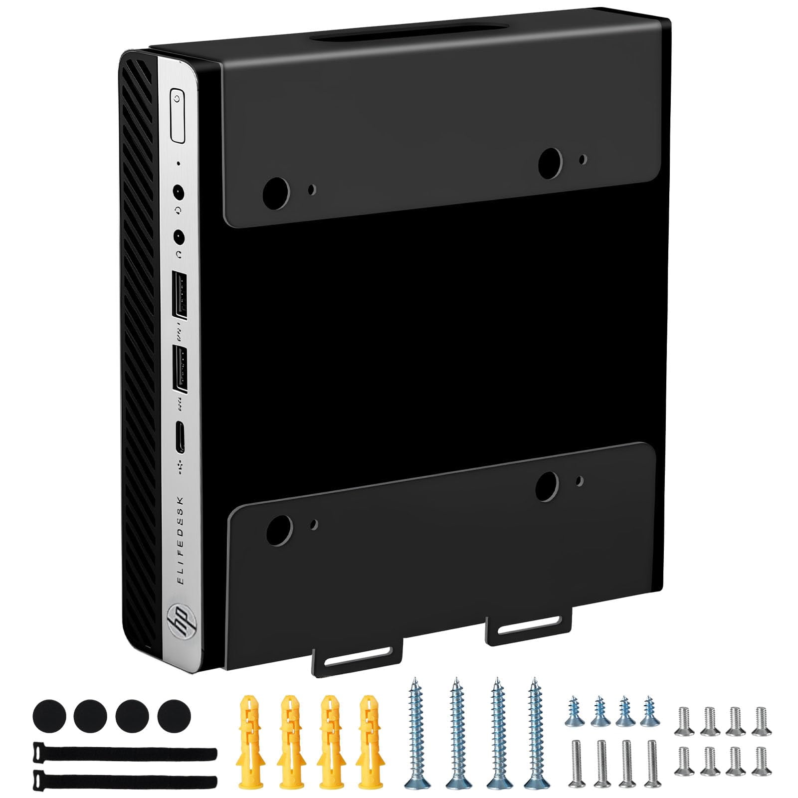Wall VESA and Under Desk Mount Compatible with HP Mini PC, Mount for HP ...