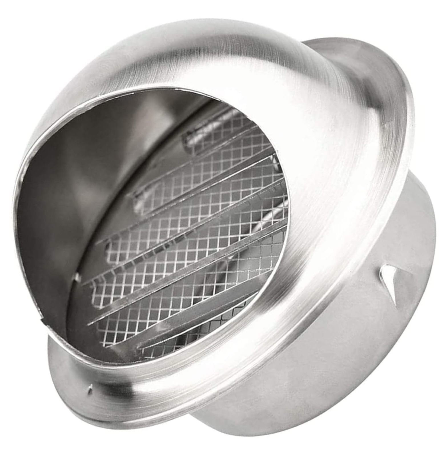 Wall Vent Cover 2"-12" Stainless Steel Round Exhaust Grille Outlet ...