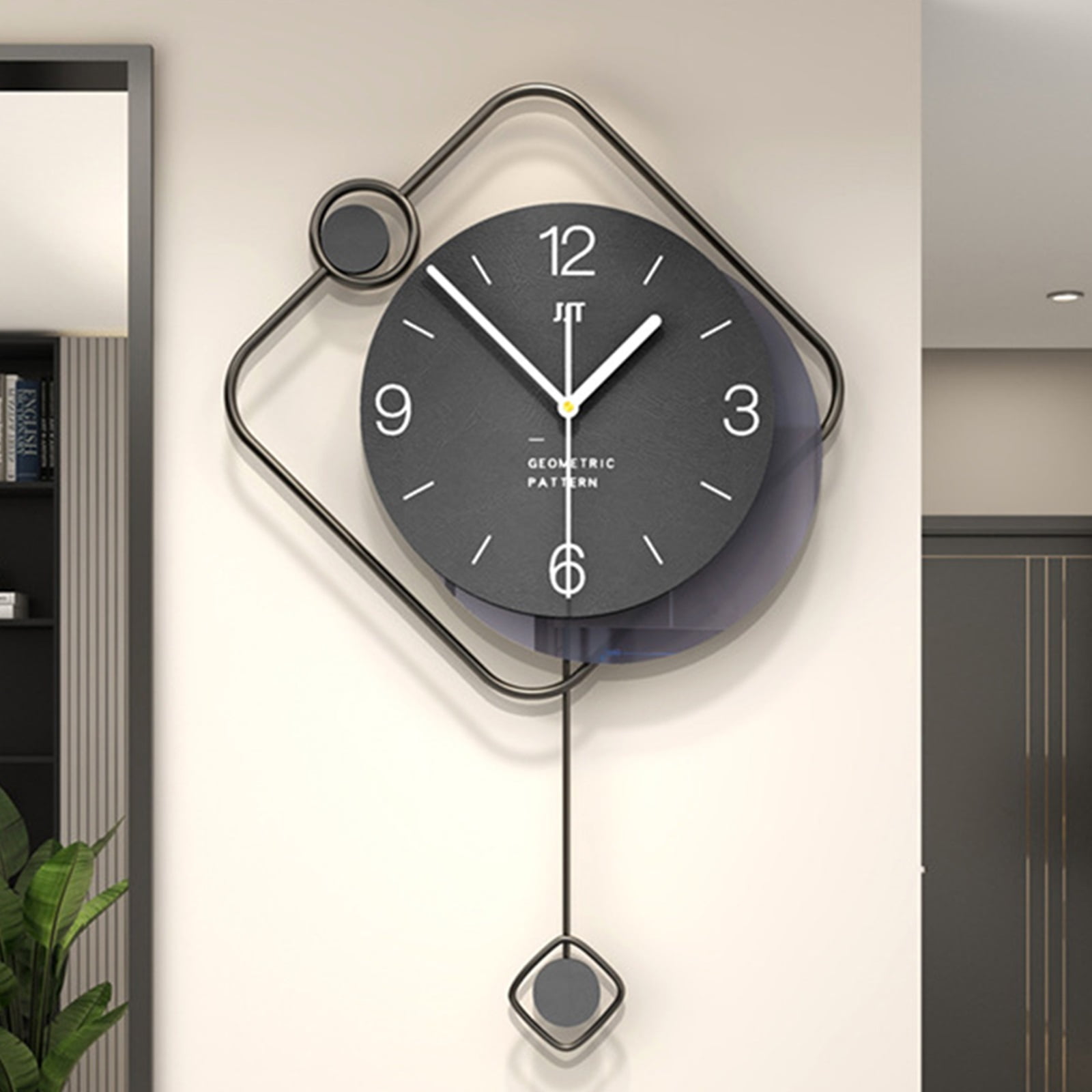 Wall clocks for living room, hanging quiet wall clock, wall clock with ...