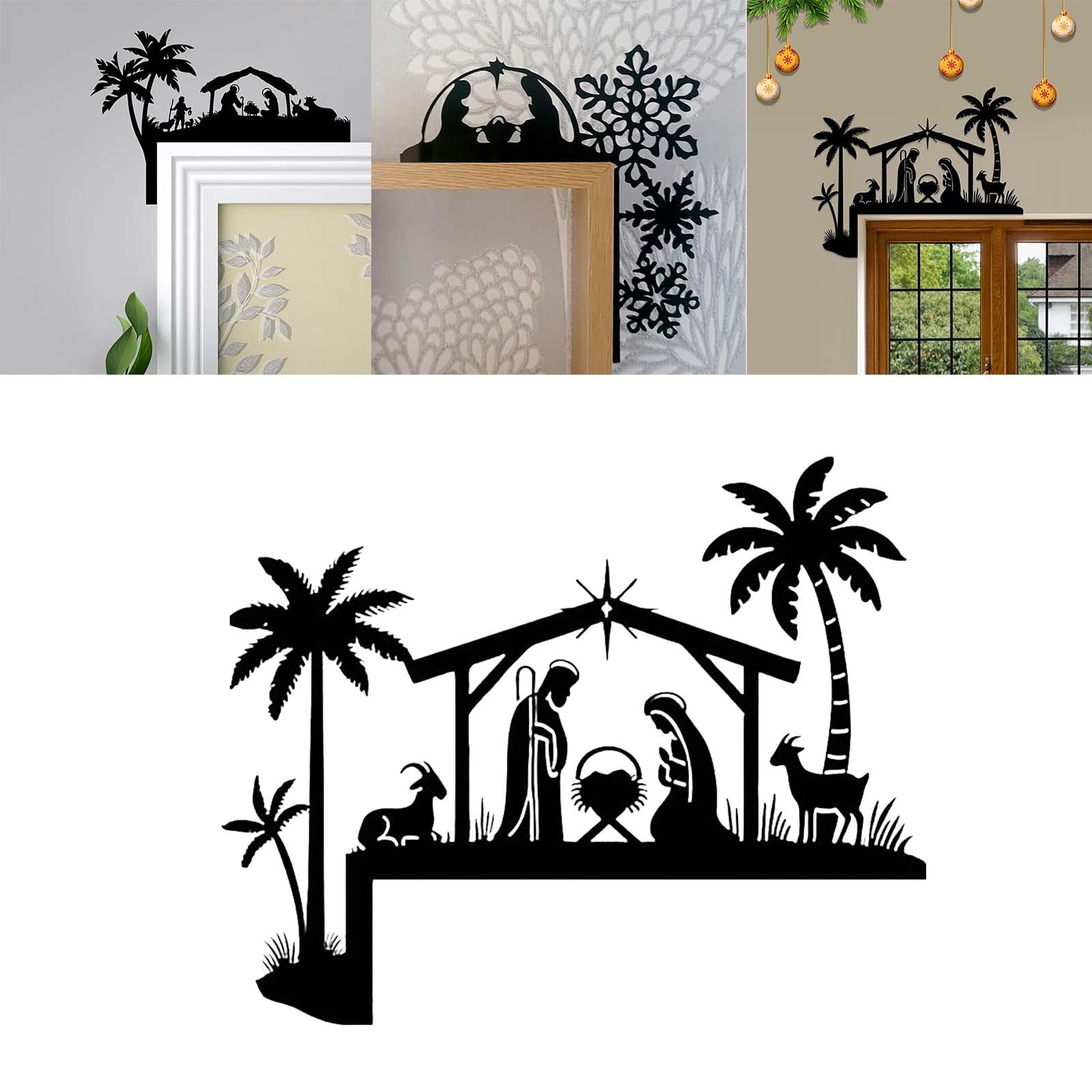 Wall hangs,Metal Scene Door Topper Wrought Door Frame Door Corner ...