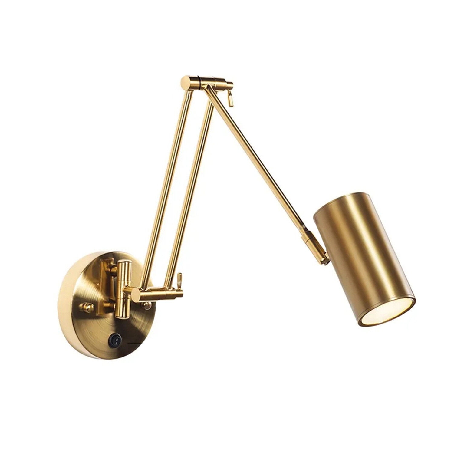 Wall lamp, Bedroom Bedside Lamp Telescopic Rocker Arm Reading Sconce ...