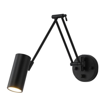 Nathan James Tamlin Brass Wall Mounted Sconce 1-Light Fixture with ...