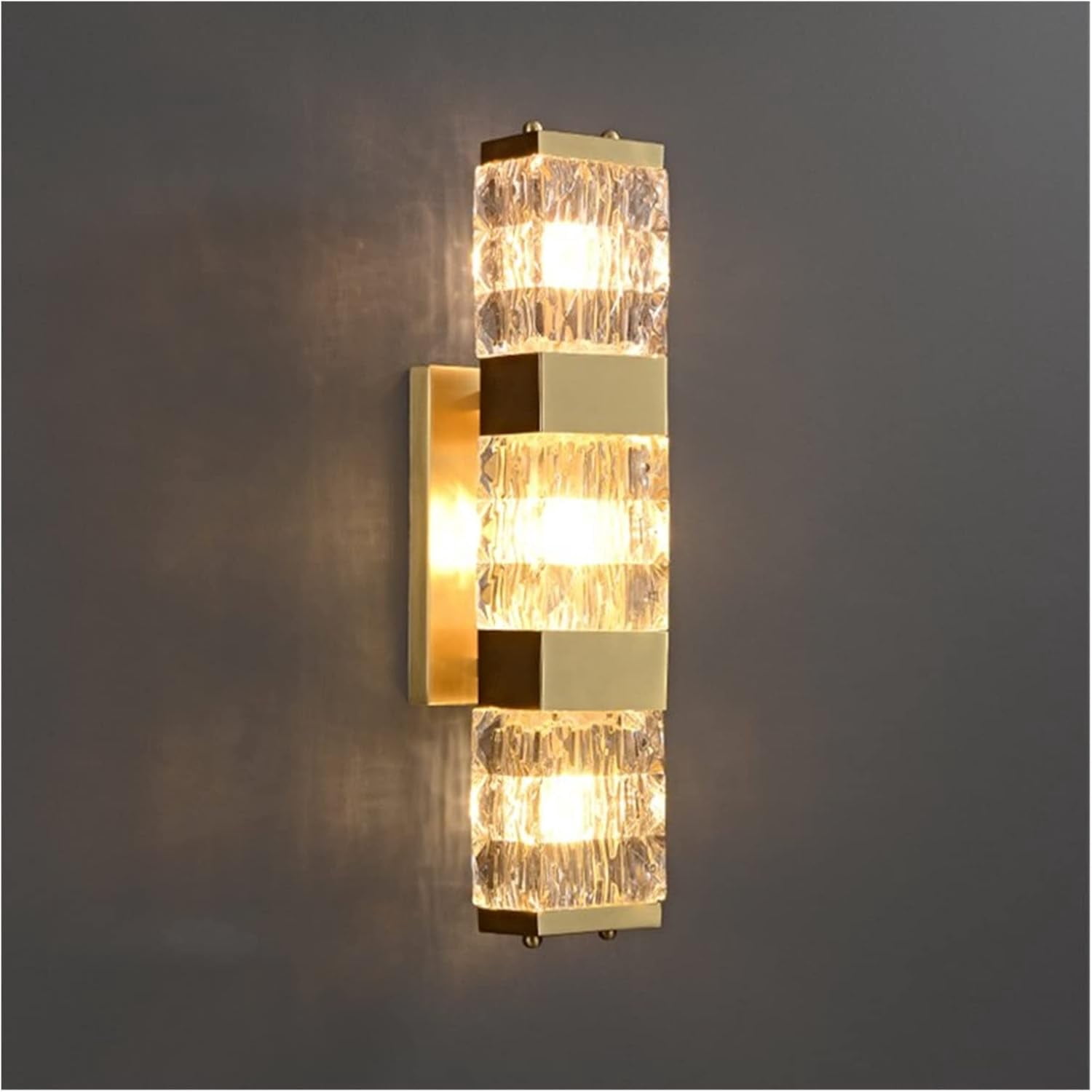 Wall lamp Luxury Modern Gold Wall Lamp Copper Crystal Wall Lamp Indoor ...