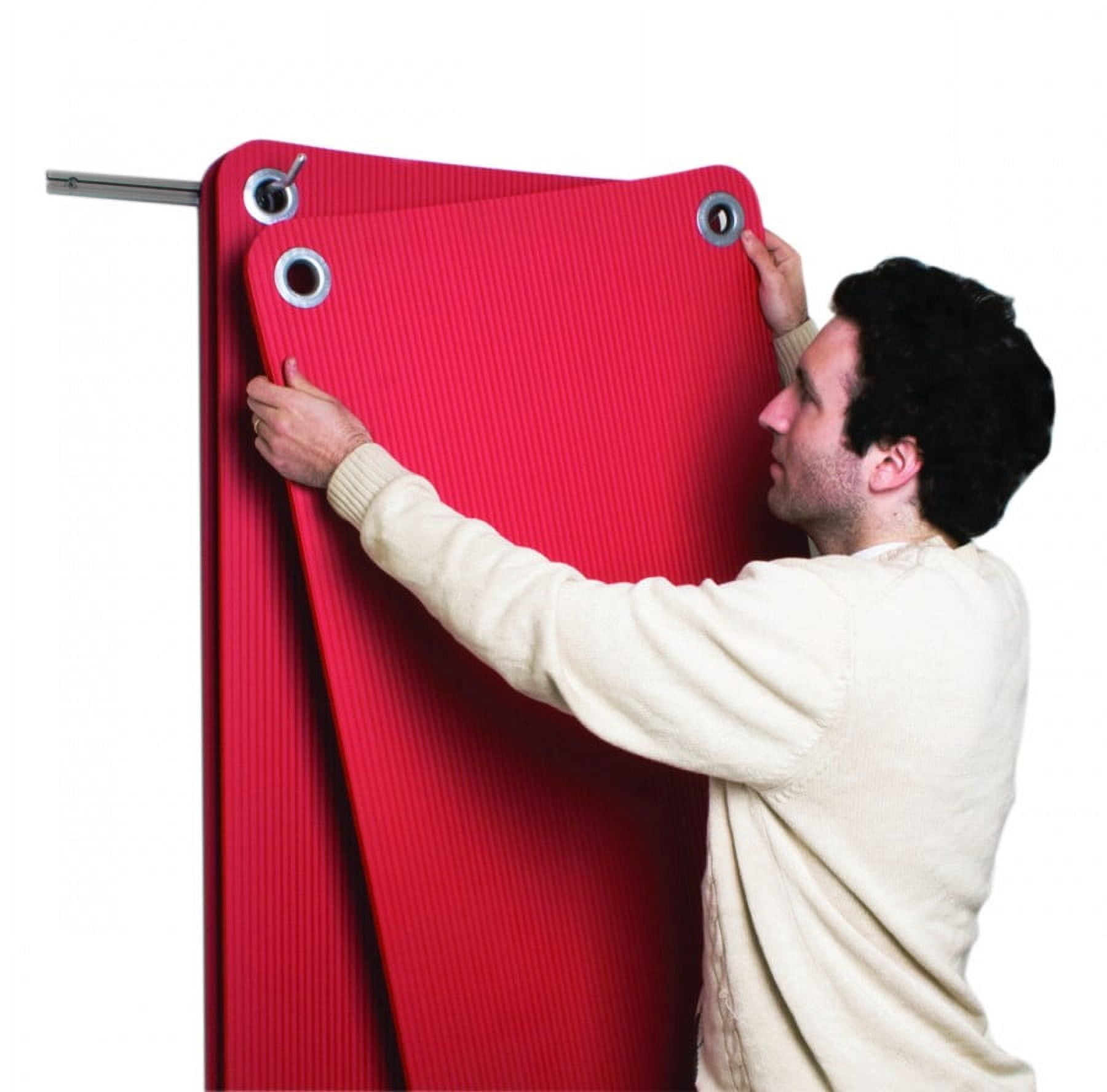 Wall mat hanger, 86" L x 8" H x 16" D, 10 capacity - Walmart.com