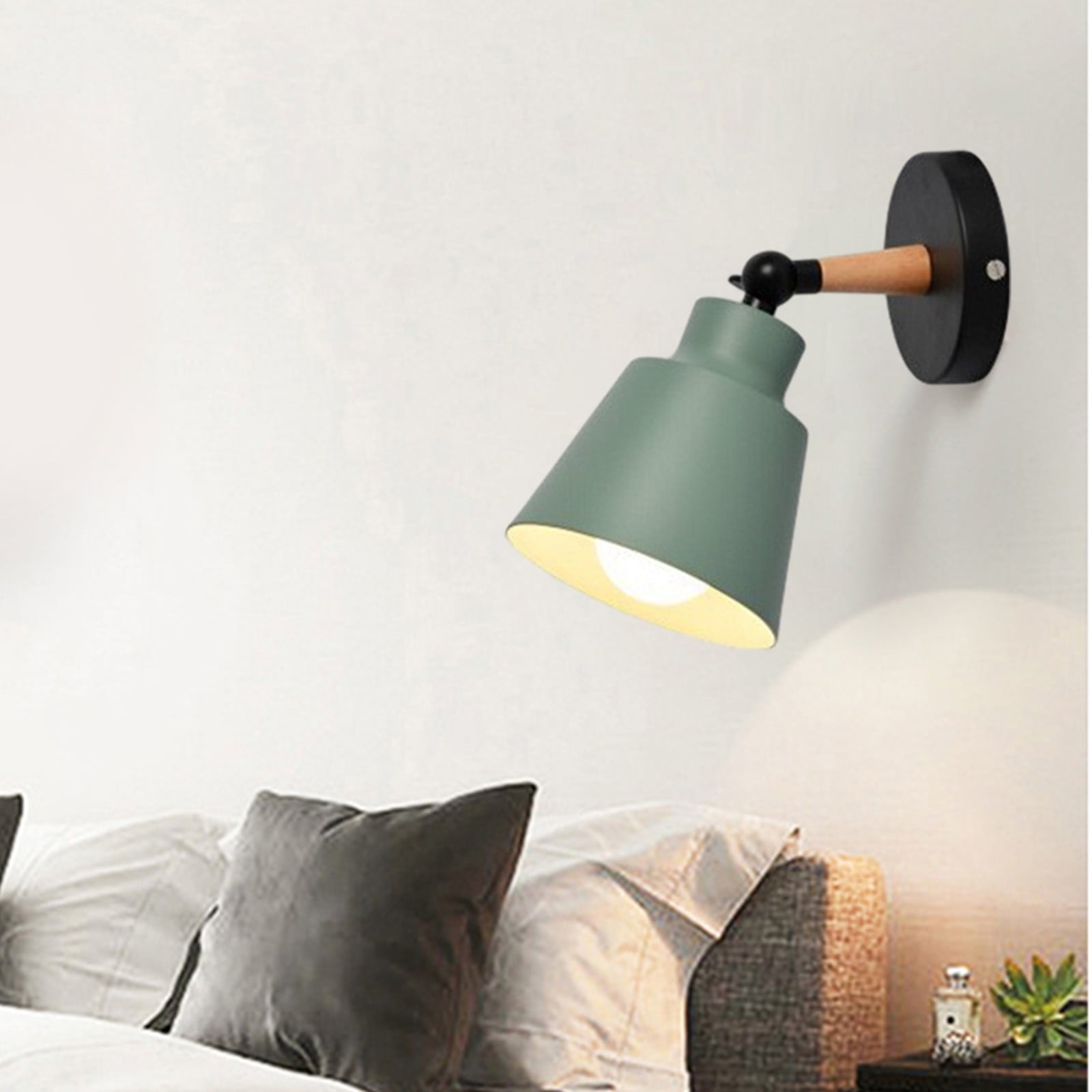 Wall-mounted Bedside Lamp, Iron Art Bedside Table, Plain Aisle Lamp ...