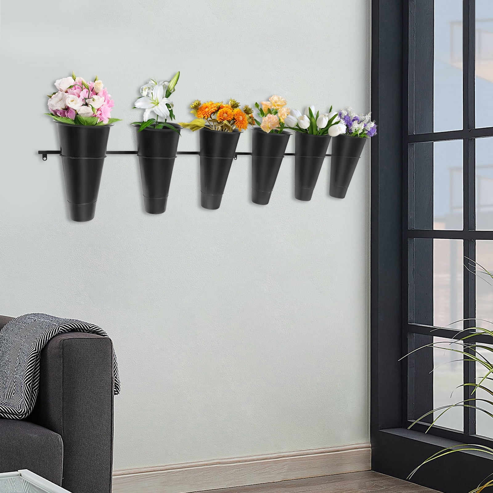 Wall-mounted Flower Stand, Flower Stand with Buckets, Wall-mounted ...