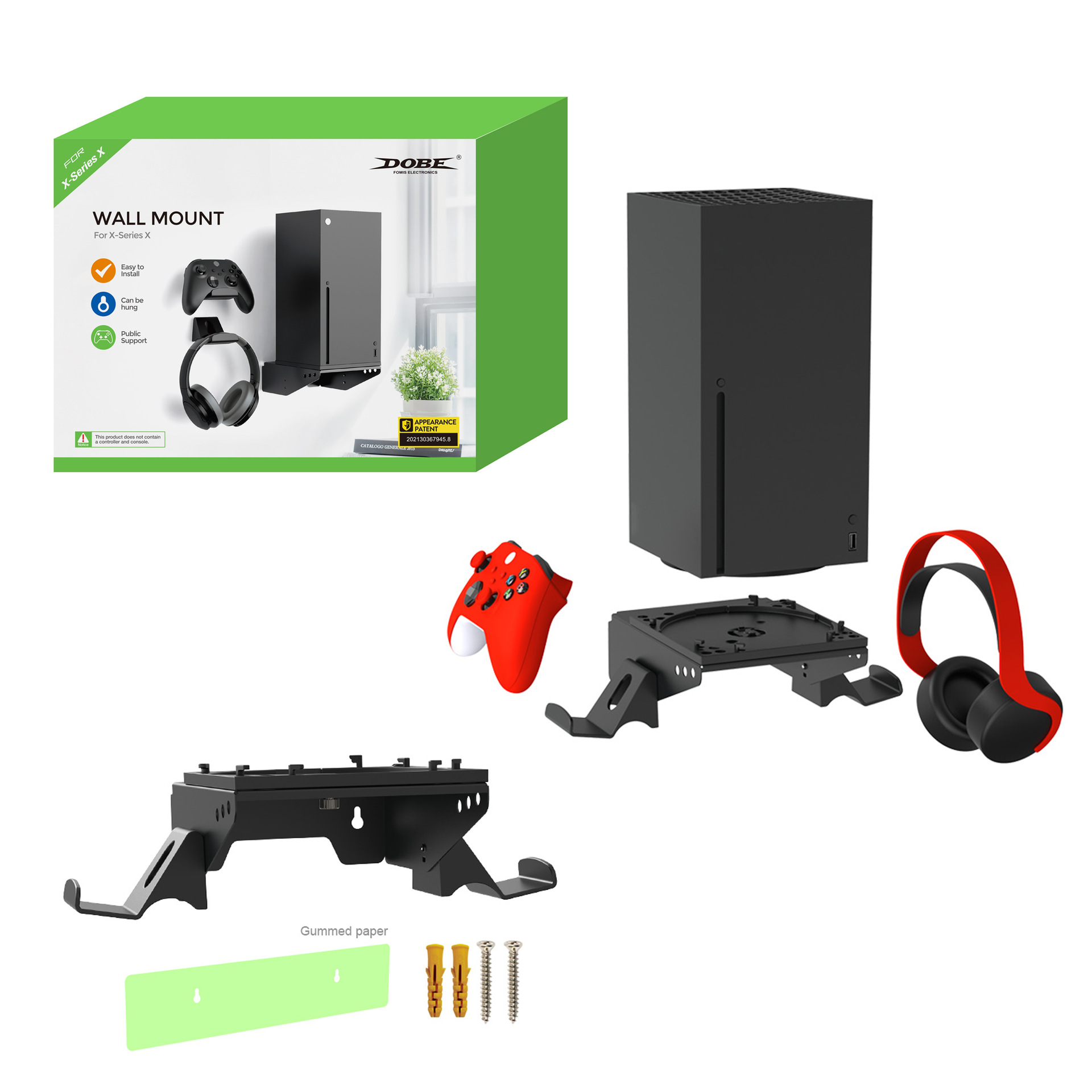 Wall-mounted Gamepad Stand Removable Game Controller Bracket for Xbox ...