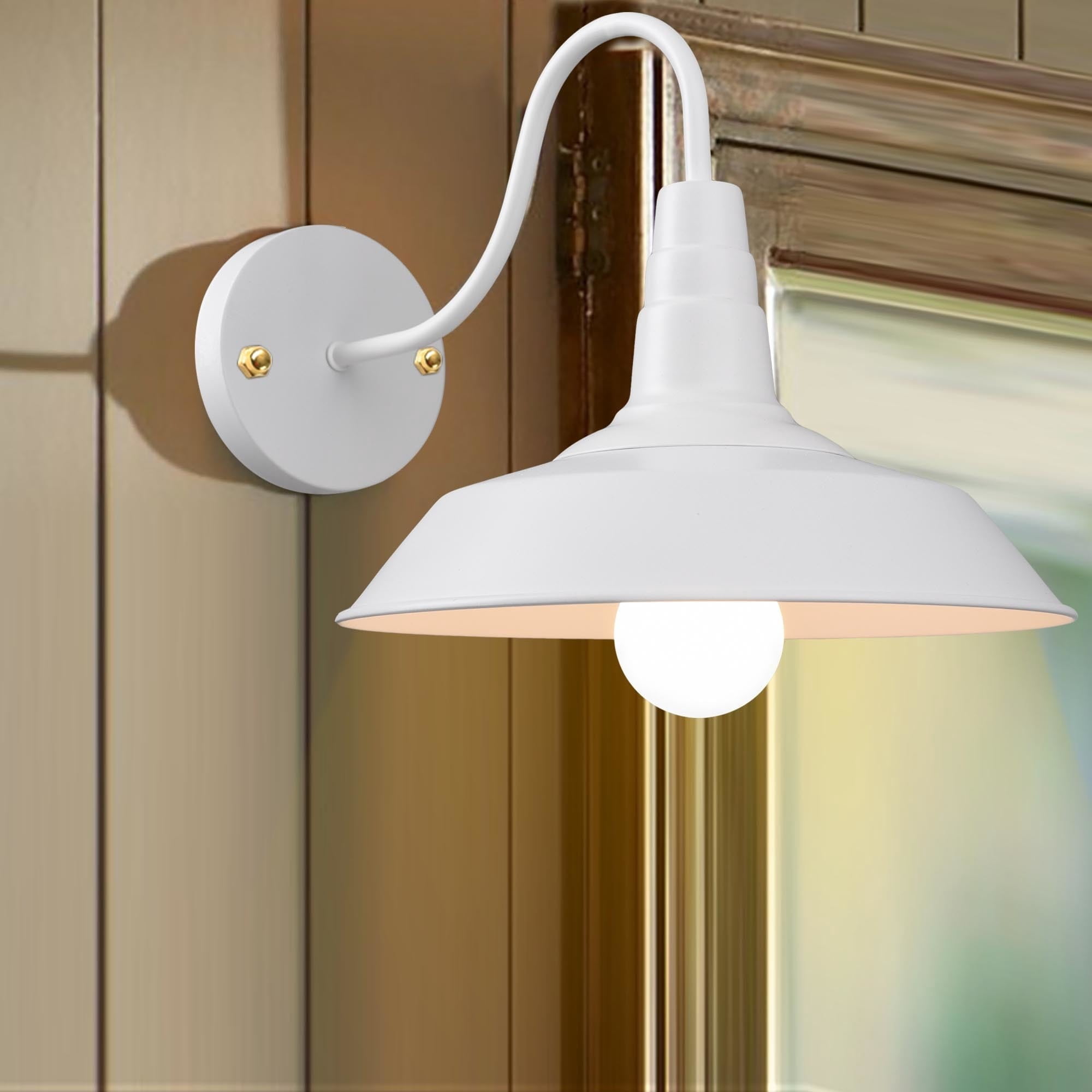 Wall-mounted Light No Bulb, Metal Wall Lighting for Front Porch Garage ...