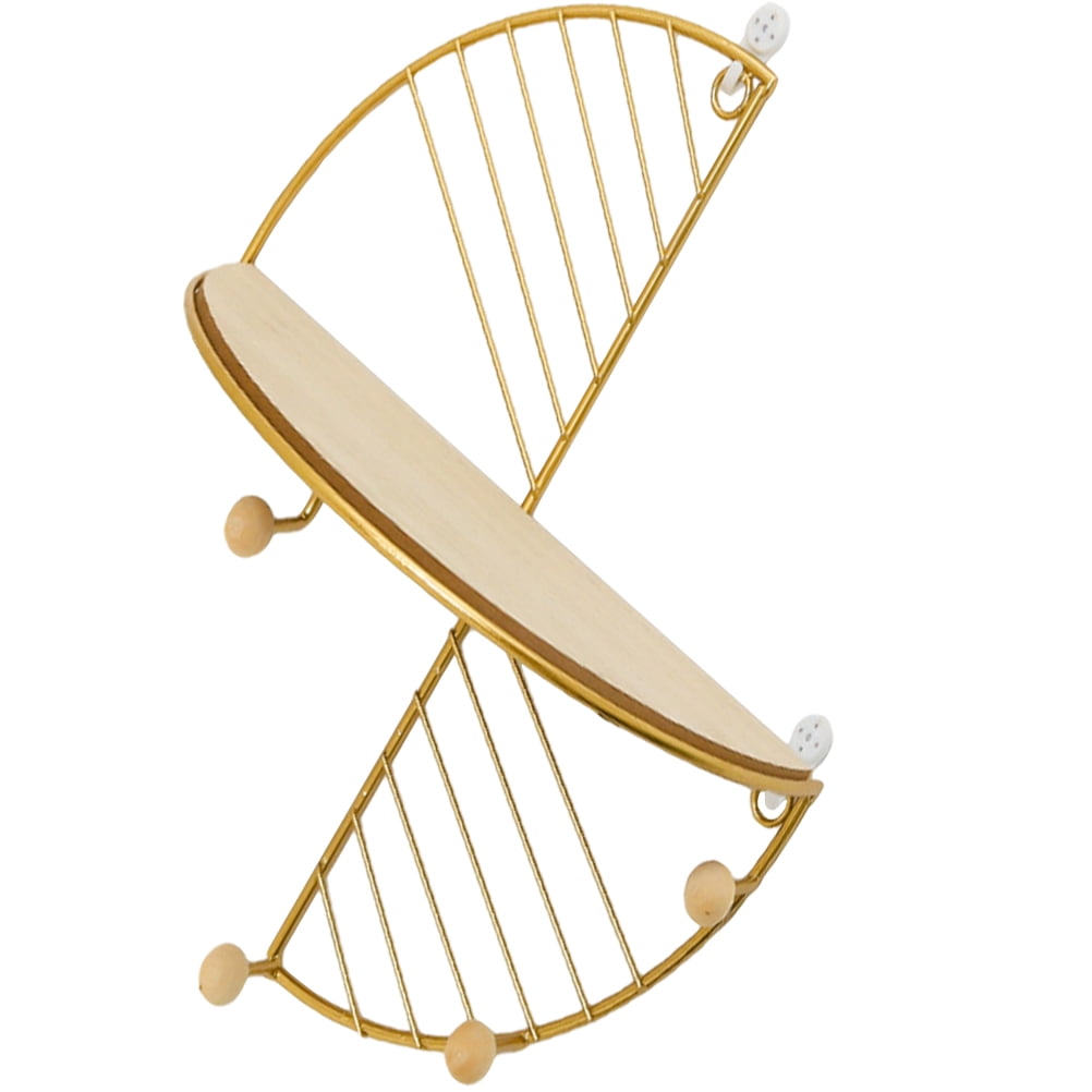 Wall-mounted Placement Rack Nordic Style Hook Holder Shelf Metal ...