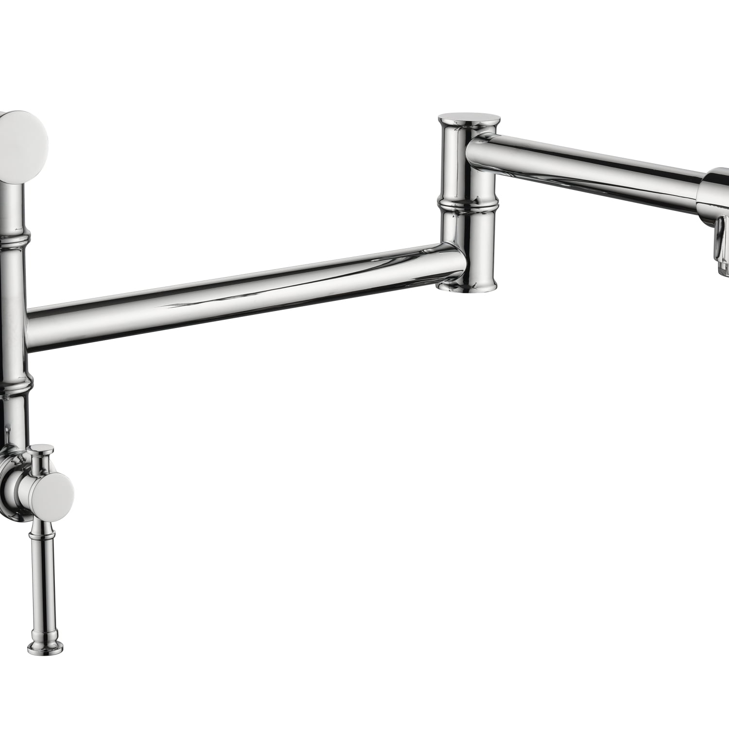 Wall mounted Pot Filler Faucet Modern Brass Pot Filler Two-Attachment ...