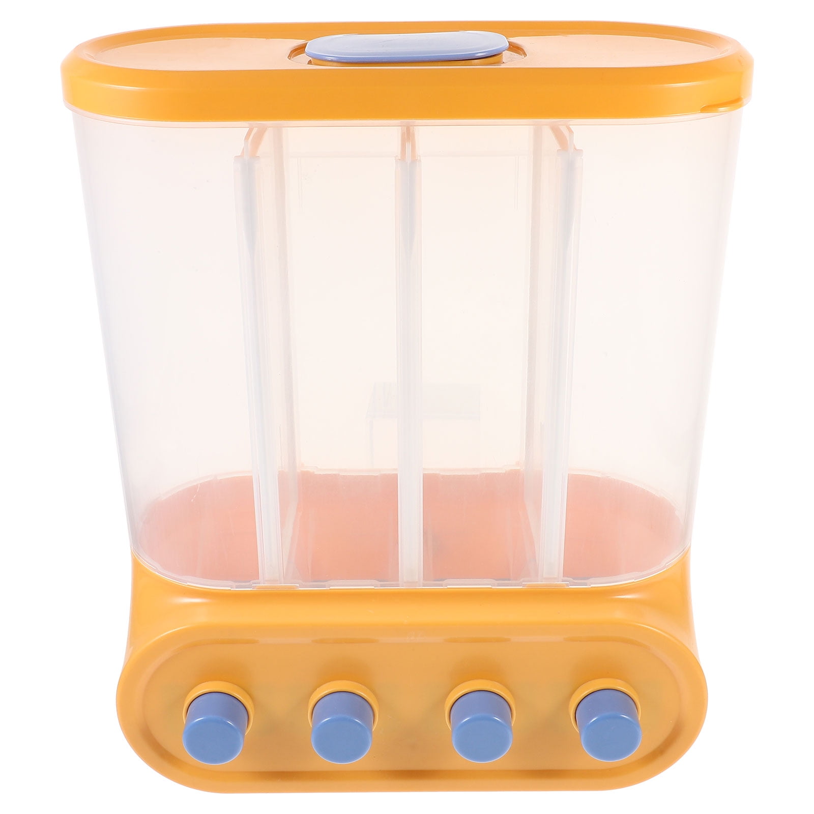 Wall-mounted Punch Free Grain Holder Reusable Divided Rice Container ...